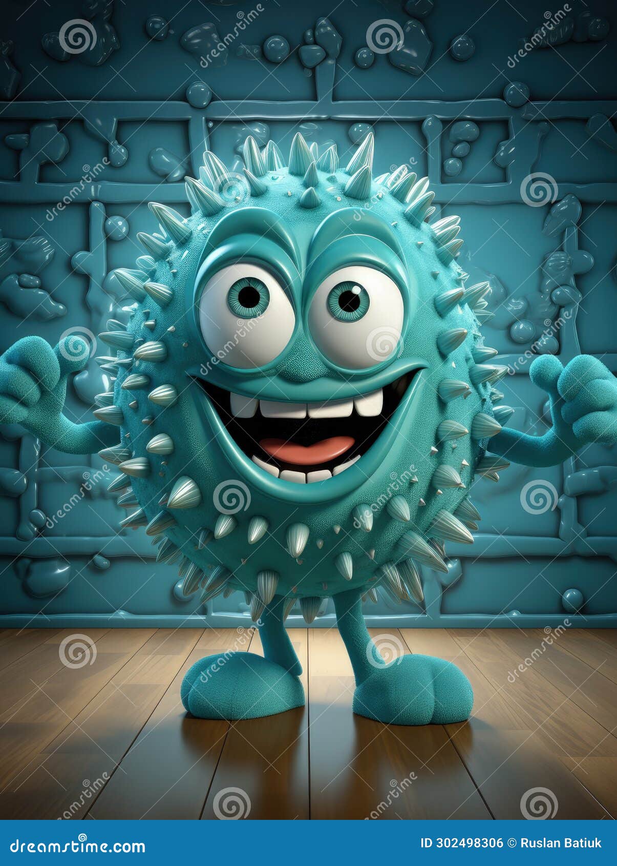 Cartoon Characters Cute, Funny Evil Viruses, Whimsical and Infectious ...