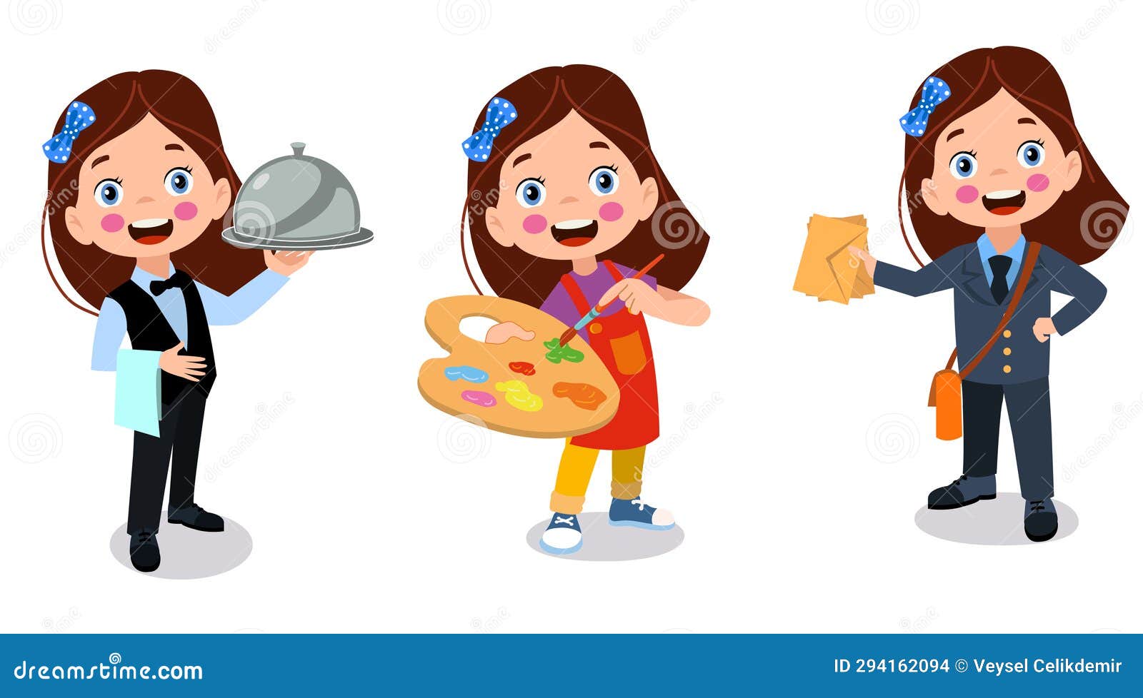 Cartoon Characters of Different Professions Stock Illustration ...
