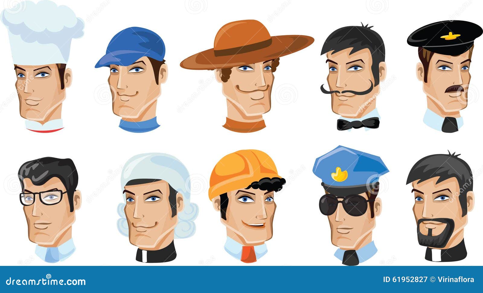Cartoon Characters of Different Professions,vector Stock Vector ...