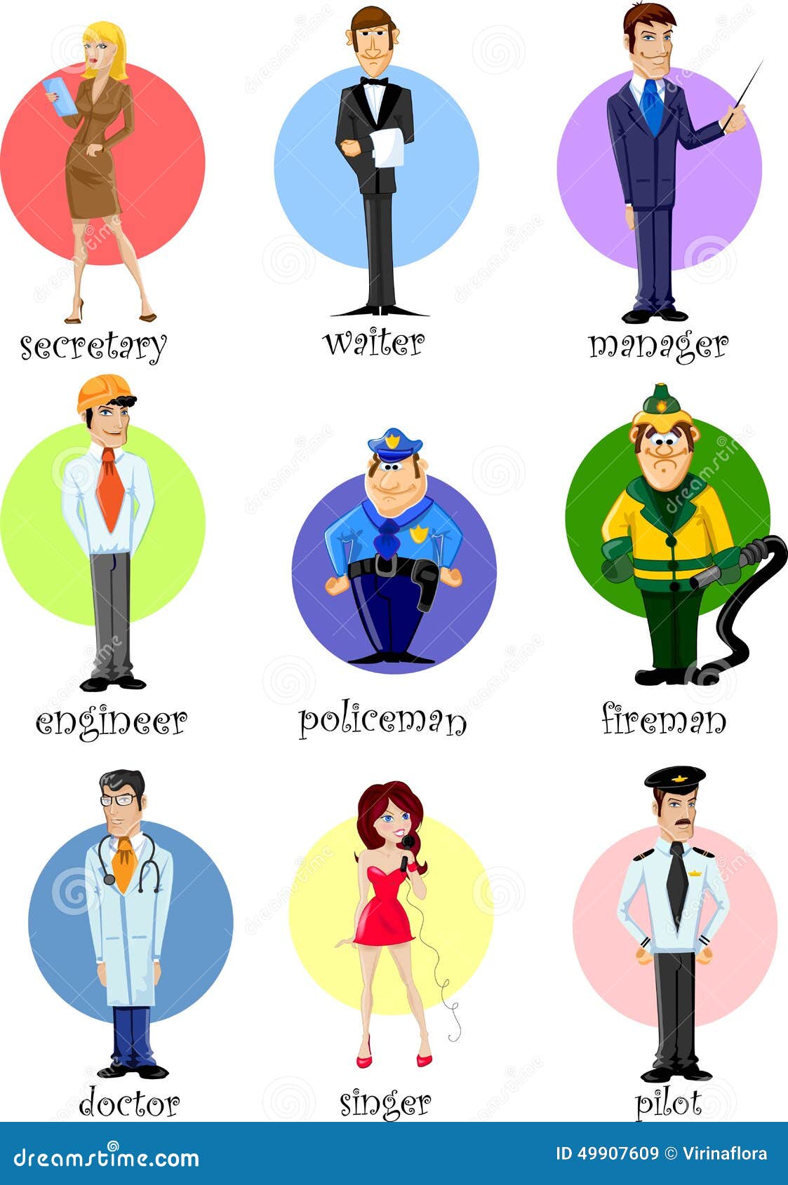 Cartoon Characters Manager,vector Stock Vector - Illustration of ...