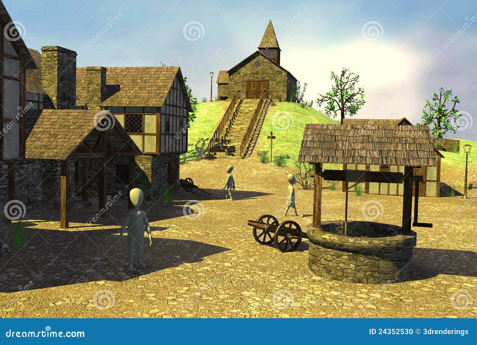 Cartoon Characters In Medieval Village 14 Stock Photo - Image: 24352530 Cartoon Characters In Medieval Village 14 Stock Photo - Image: 24352530
