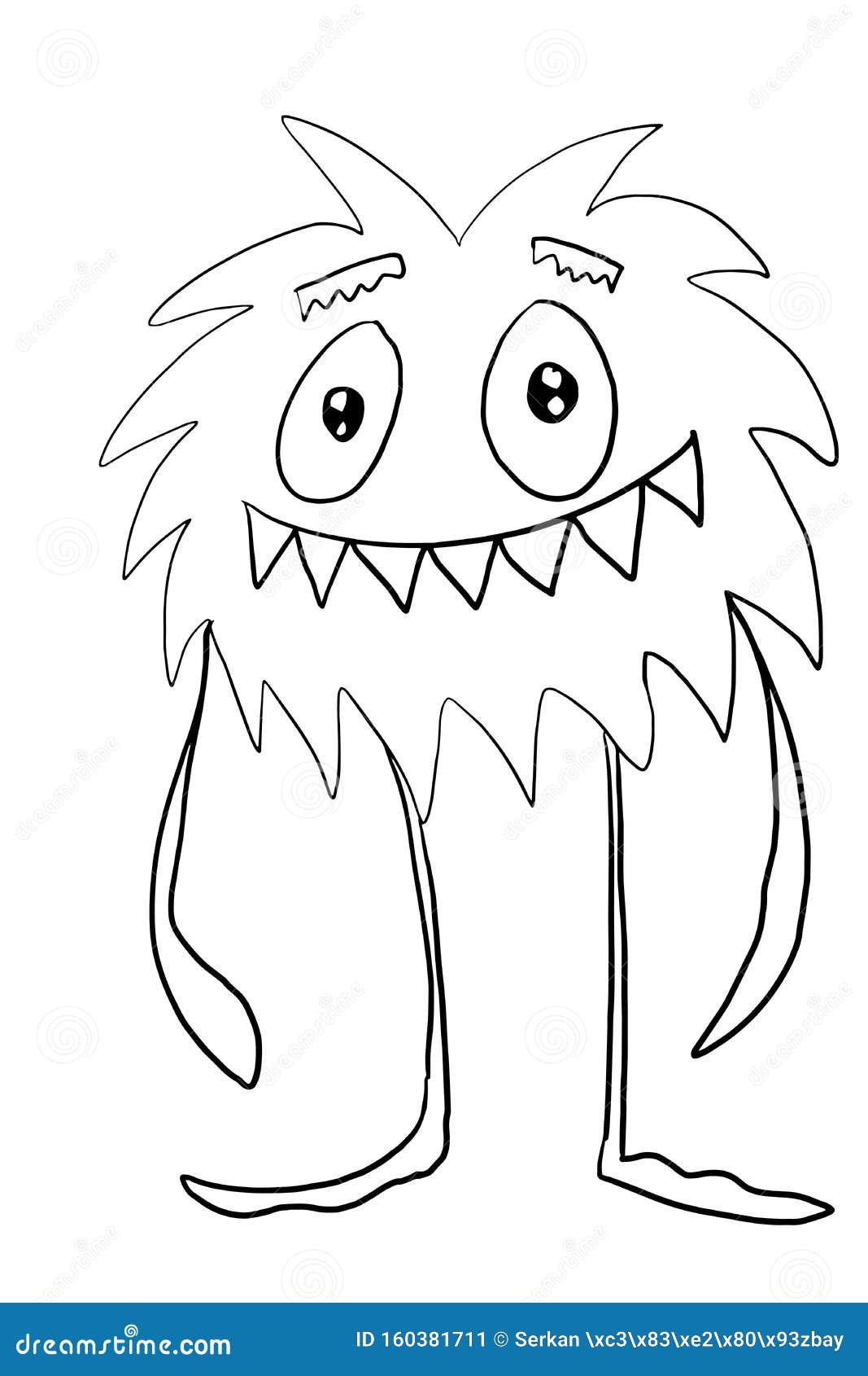 Cartoon Characters Microbe or Bacteria Illustration Coloring Stock ...