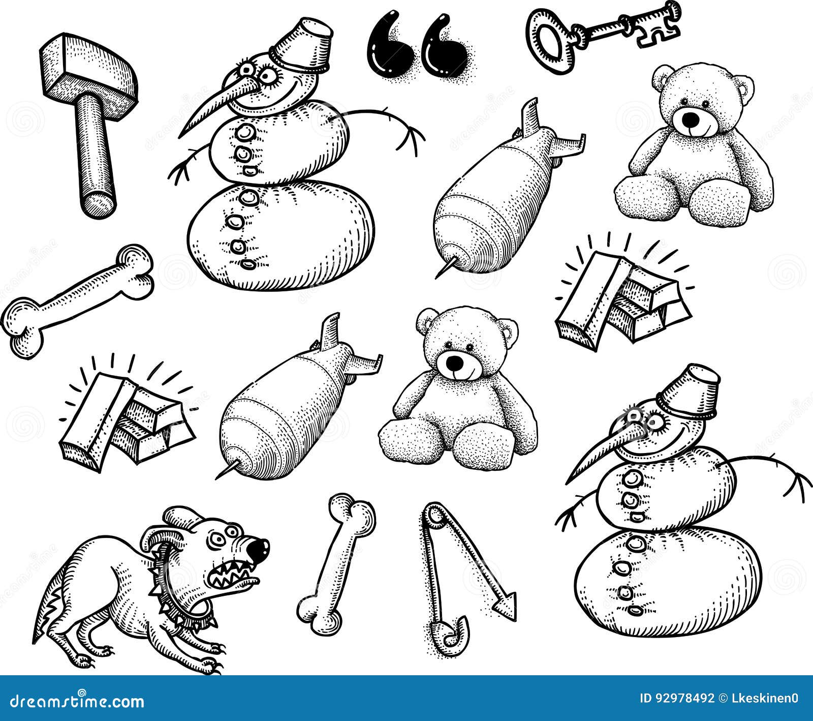 Cartoon Characters Seamless Pattern Stock Vector - Illustration of ...