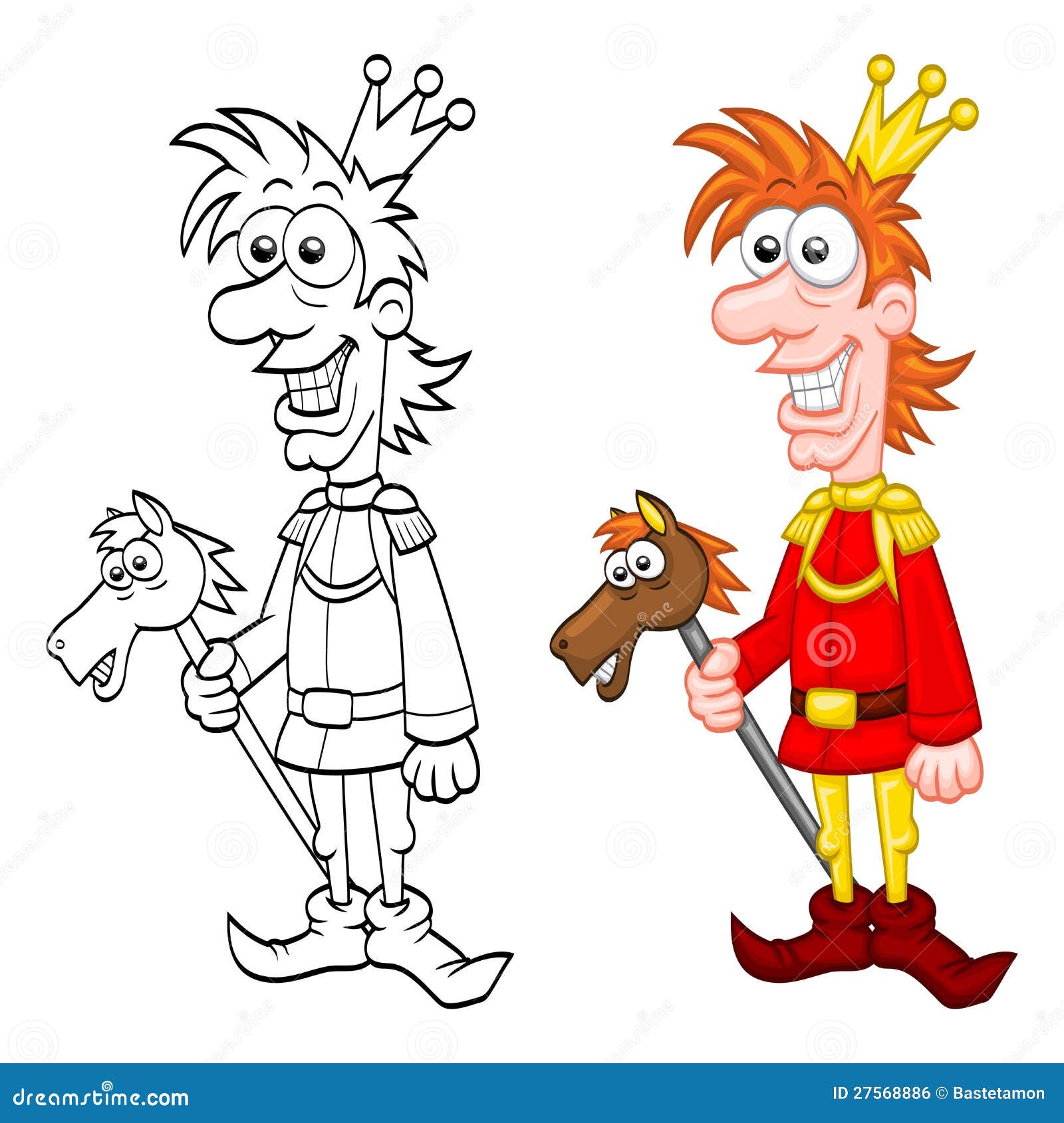 Charming Prince Cartoon Vector Illustration | CartoonDealer.com #177354098