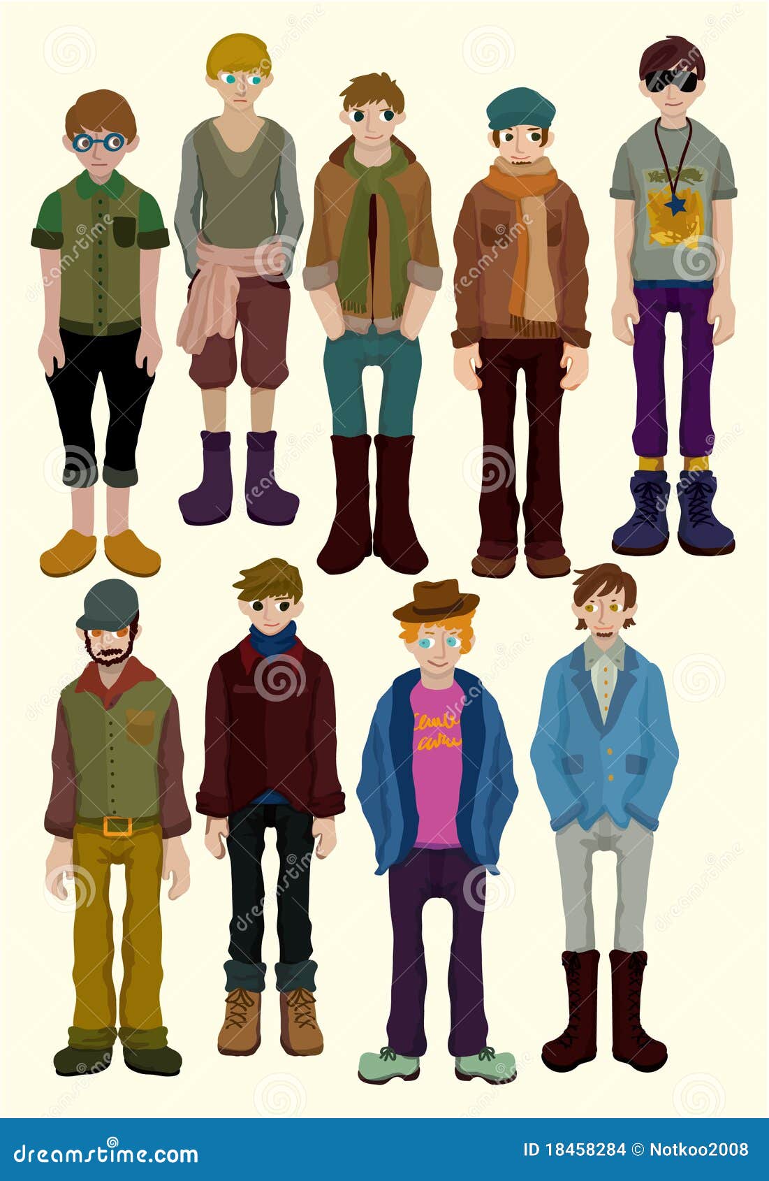 Cartoon Charming Young Man Icon Vector Illustration | CartoonDealer.com ...