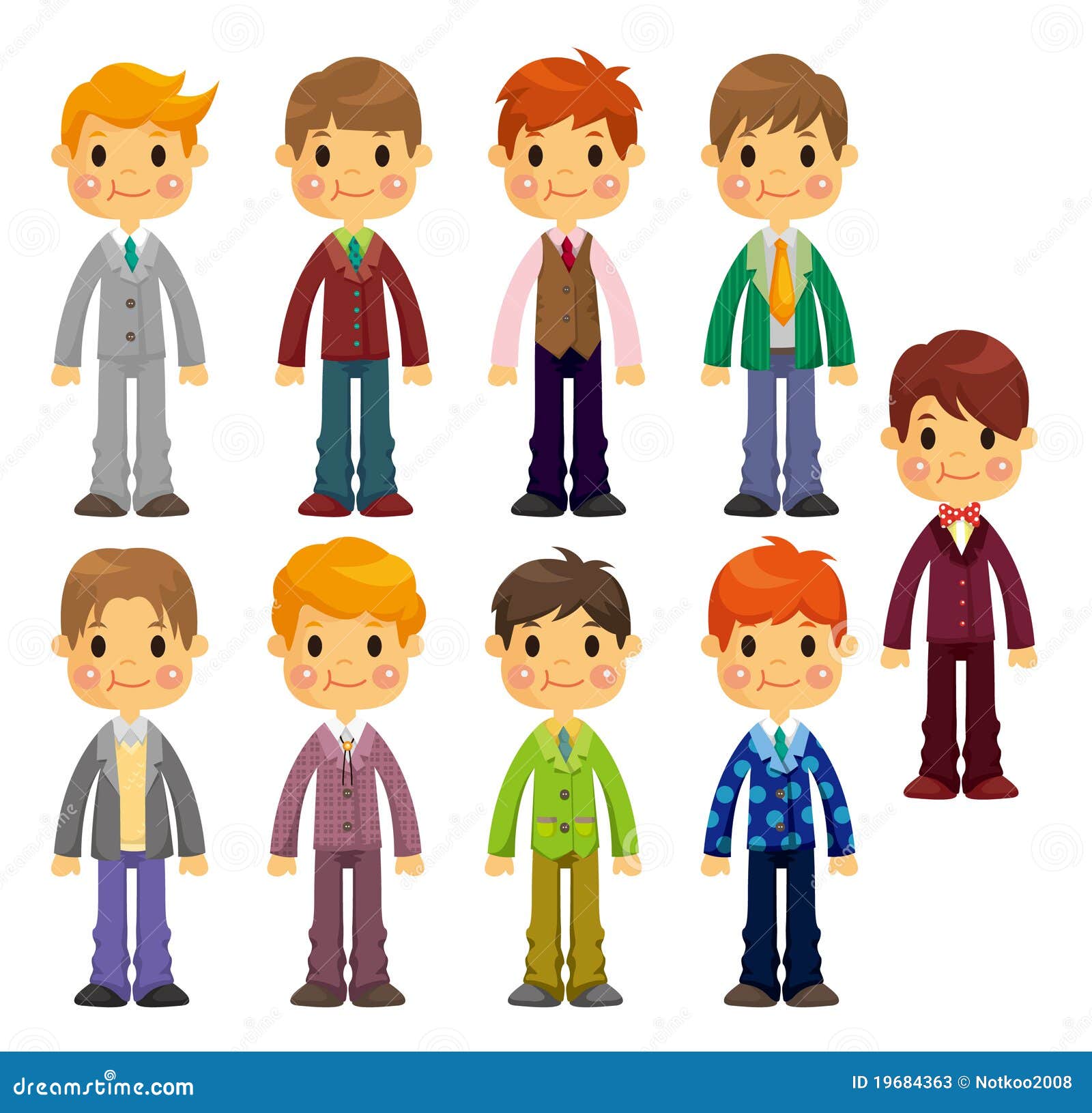 Cartoon Charming Young Man Icon Vector Illustration | CartoonDealer.com ...