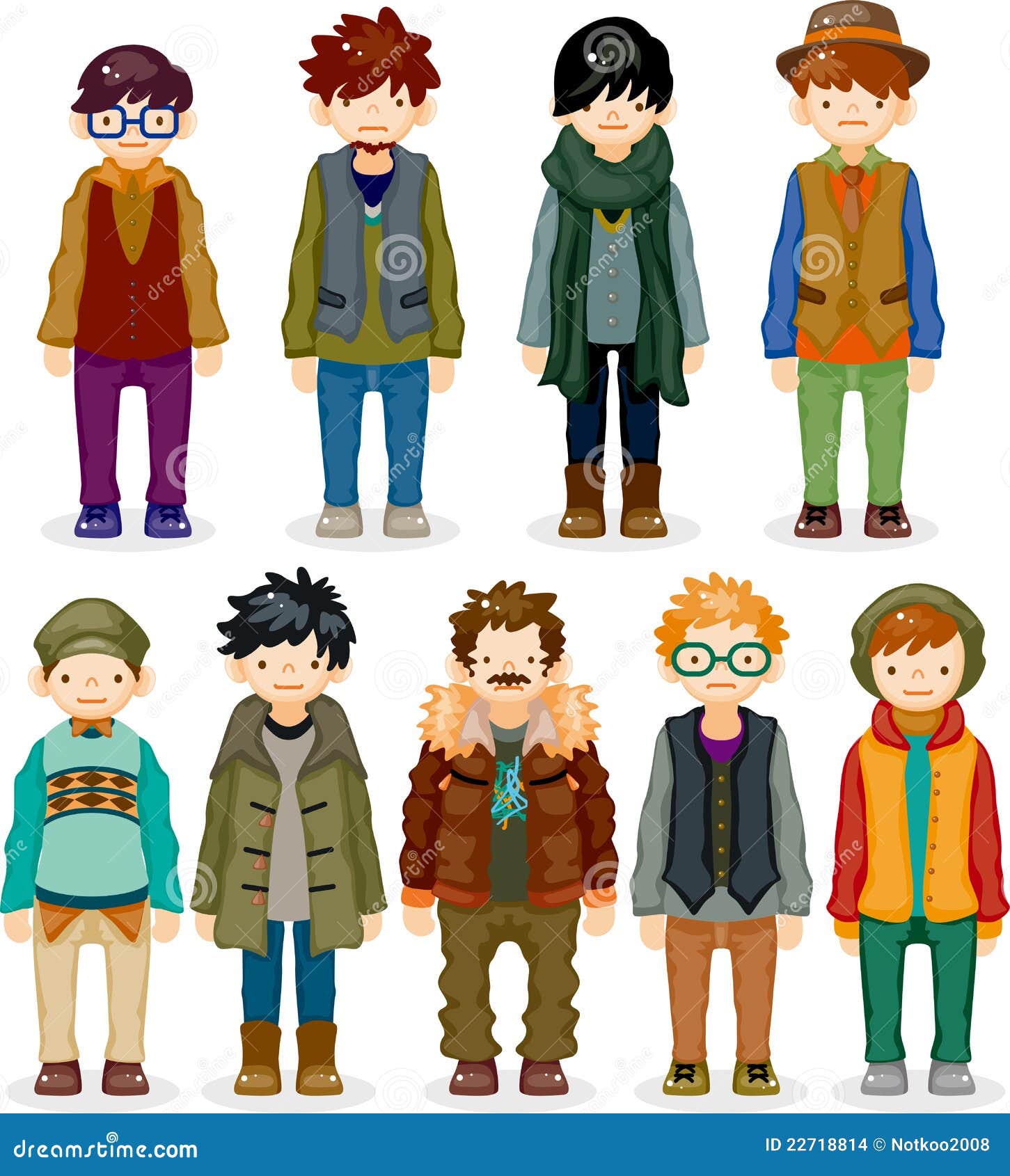 Cartoon Charming Young Man Icon Stock Vector - Illustration of charming ...