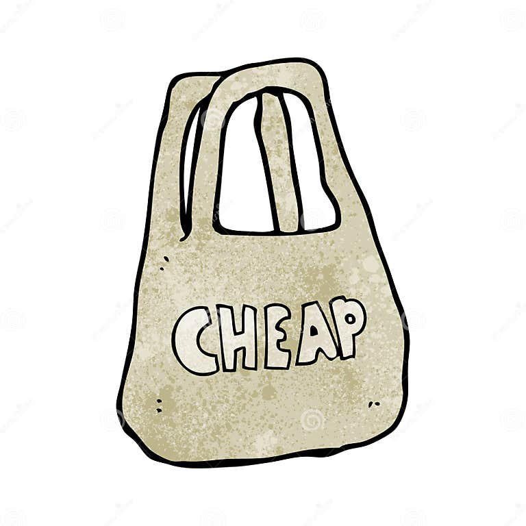 Cartoon cheap bag stock vector. Illustration of artwork - 38069167