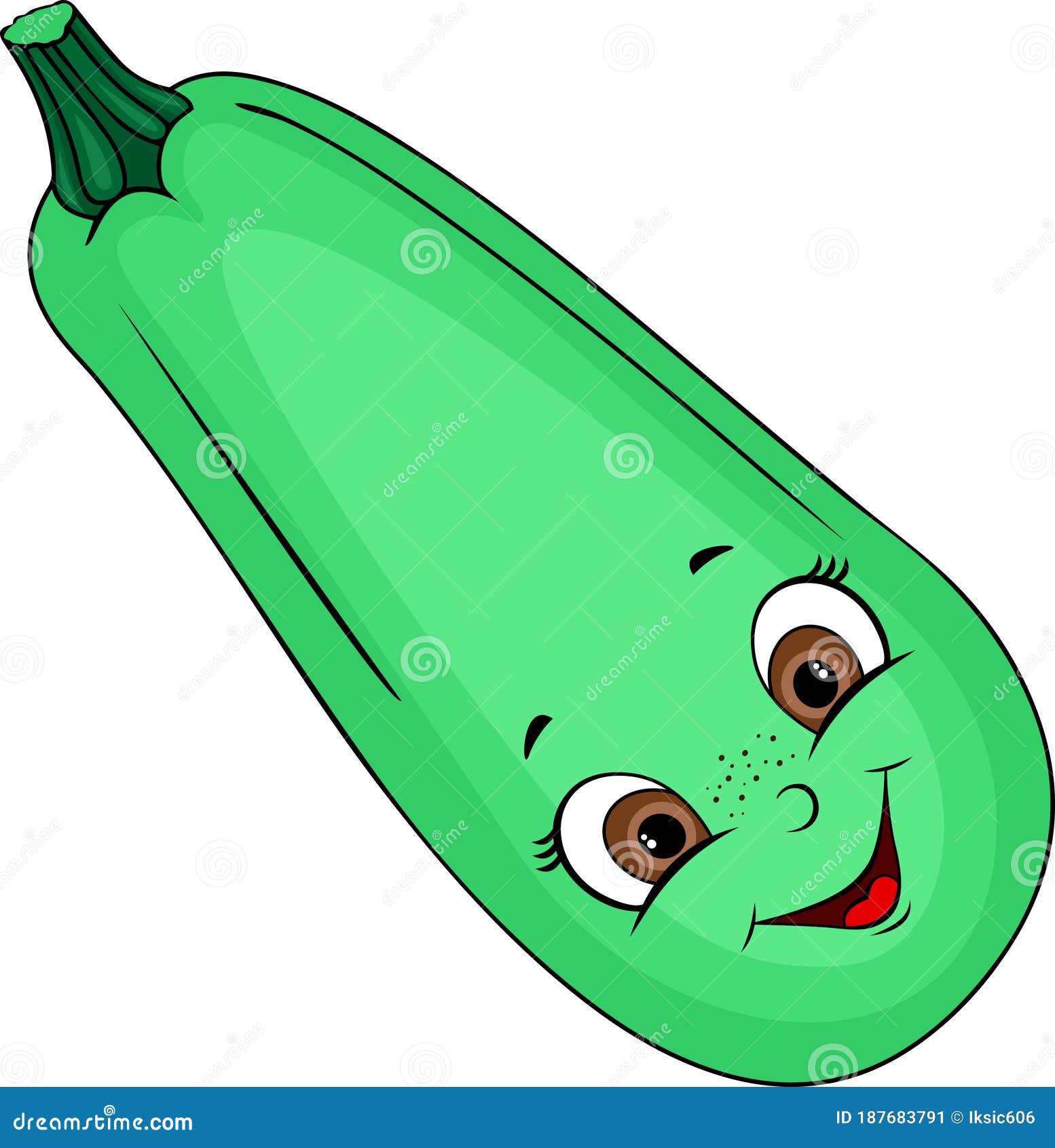 Cartoon Cheerful Skewer in Vector Stock Vector - Illustration of skewer ...