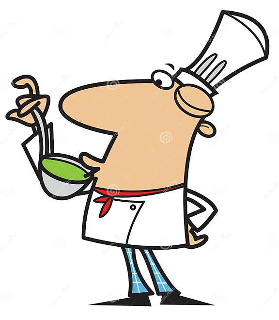 Cartoon chef stock vector. Illustration of ladle, cartoons - 14836755