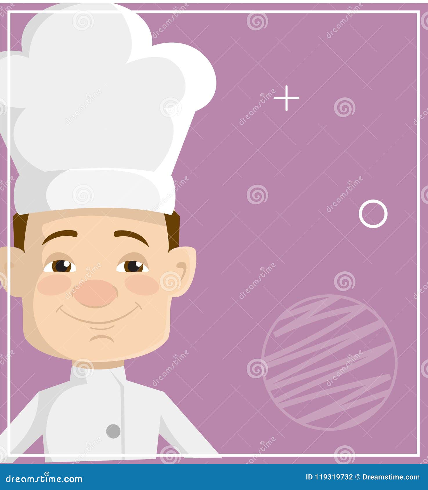 Cartoon Chef Flat Vector Illustration Design Stock Vector ...