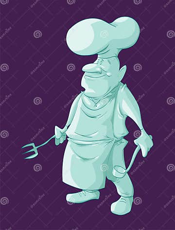 Cartoon Chef Ghost stock vector. Illustration of fantasy - 78484483