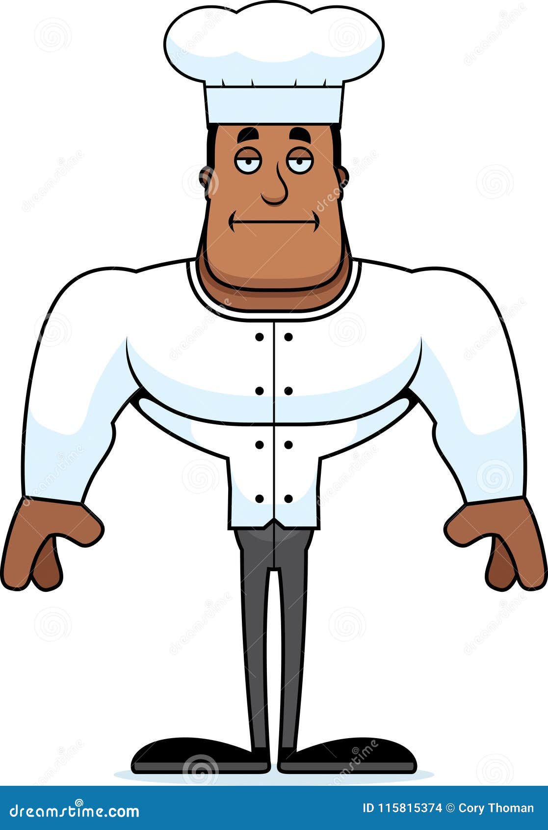 Cartoon Bored Chef stock vector. Illustration of graphic - 115815374