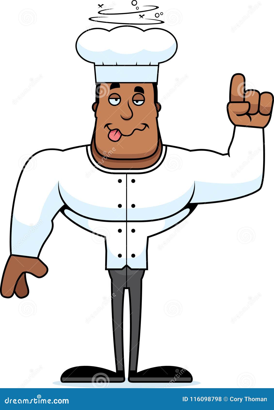 Cartoon Drunk Chef stock vector. Illustration of chef - 116098798