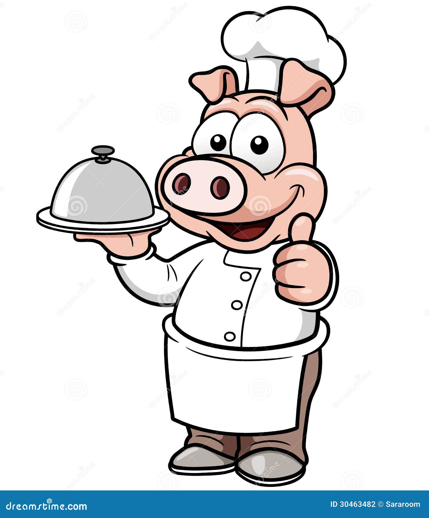 Cartoon chef pig stock vector. Illustration of mascot - 30463482