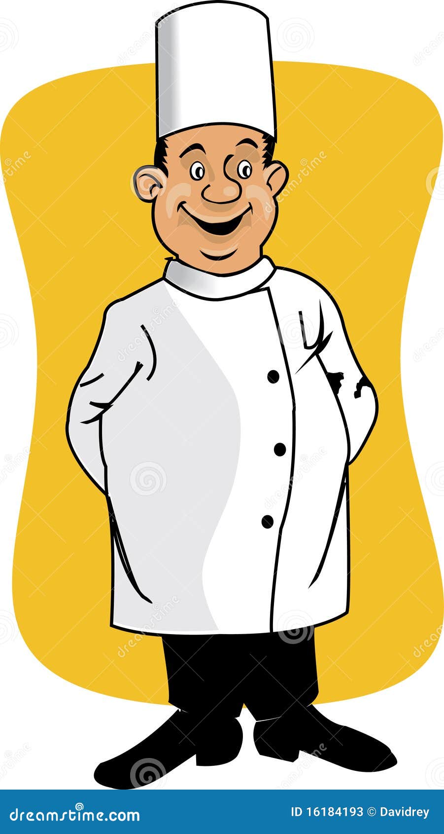 Cartoon chef smiling stock vector. Illustration of culinary - 16184193
