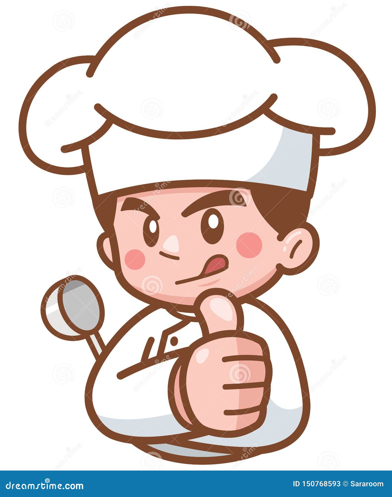 Cartoon Chef stock vector. Illustration of cheerful - 150768593