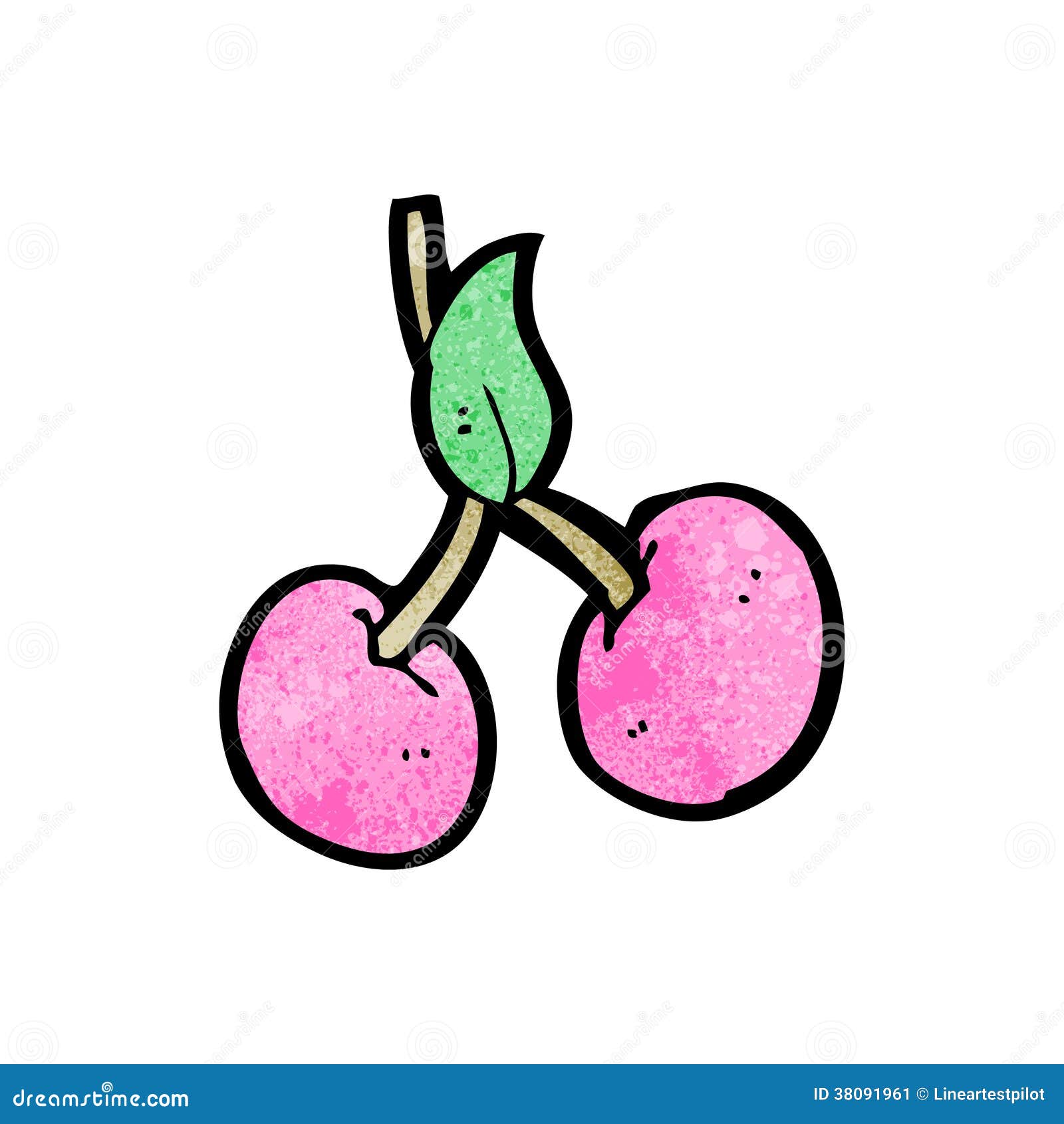 Cartoon cherries stock vector. Illustration of cartoon - 38091961