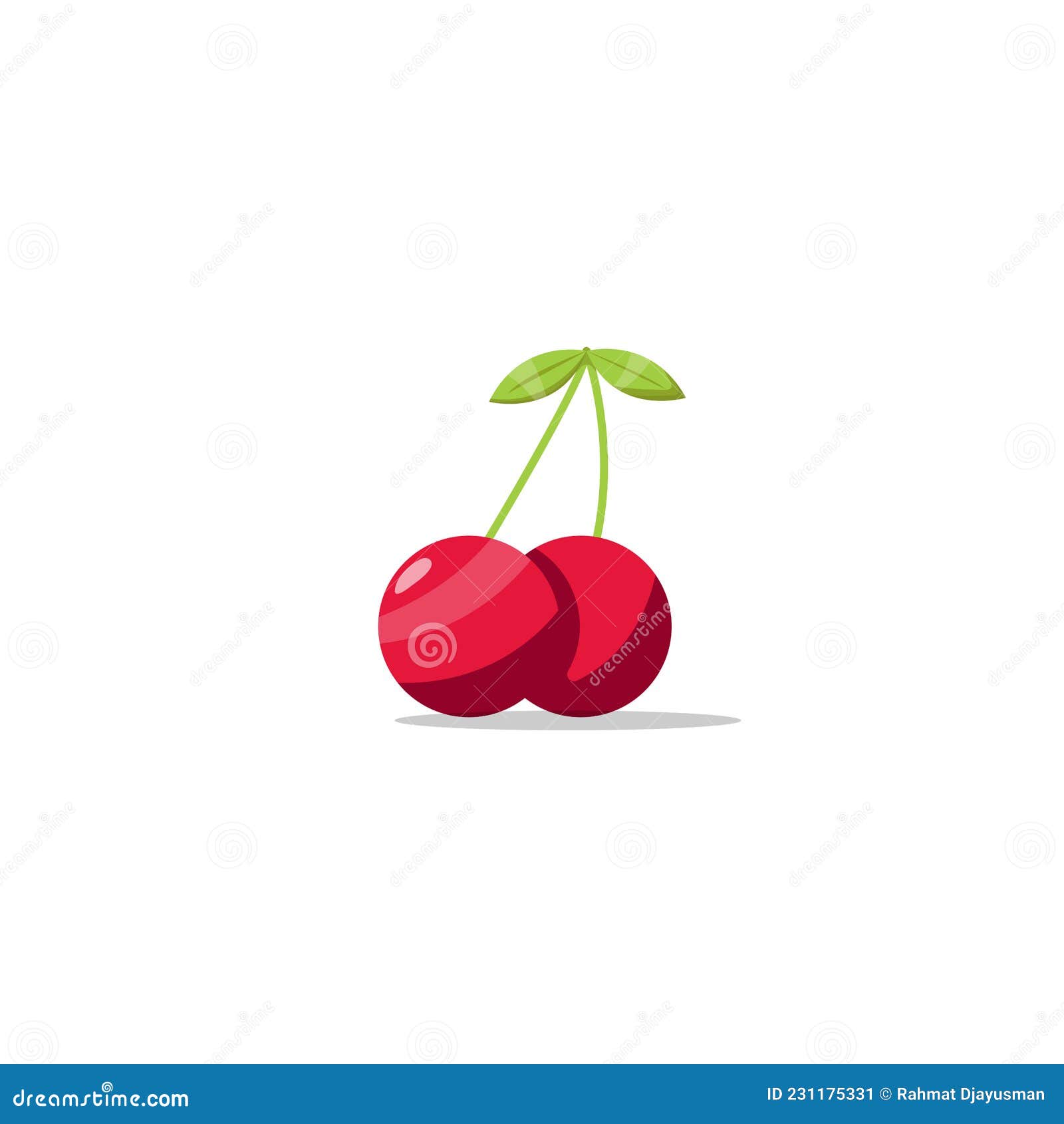 Cartoon cherry fruit stock vector. Illustration of cherry - 231175331