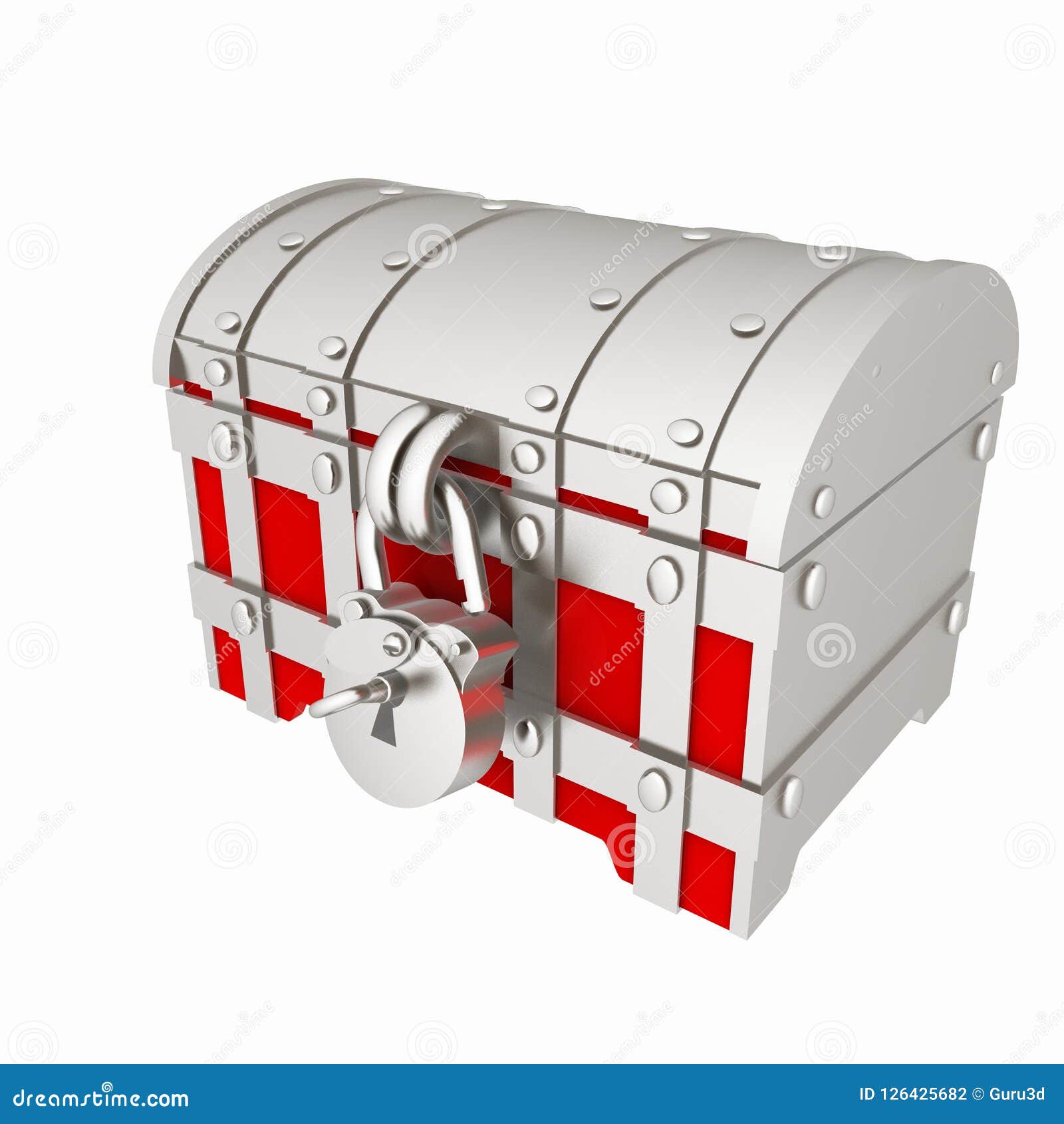 The cartoon chest stock illustration. Illustration of cartoon - 126425682