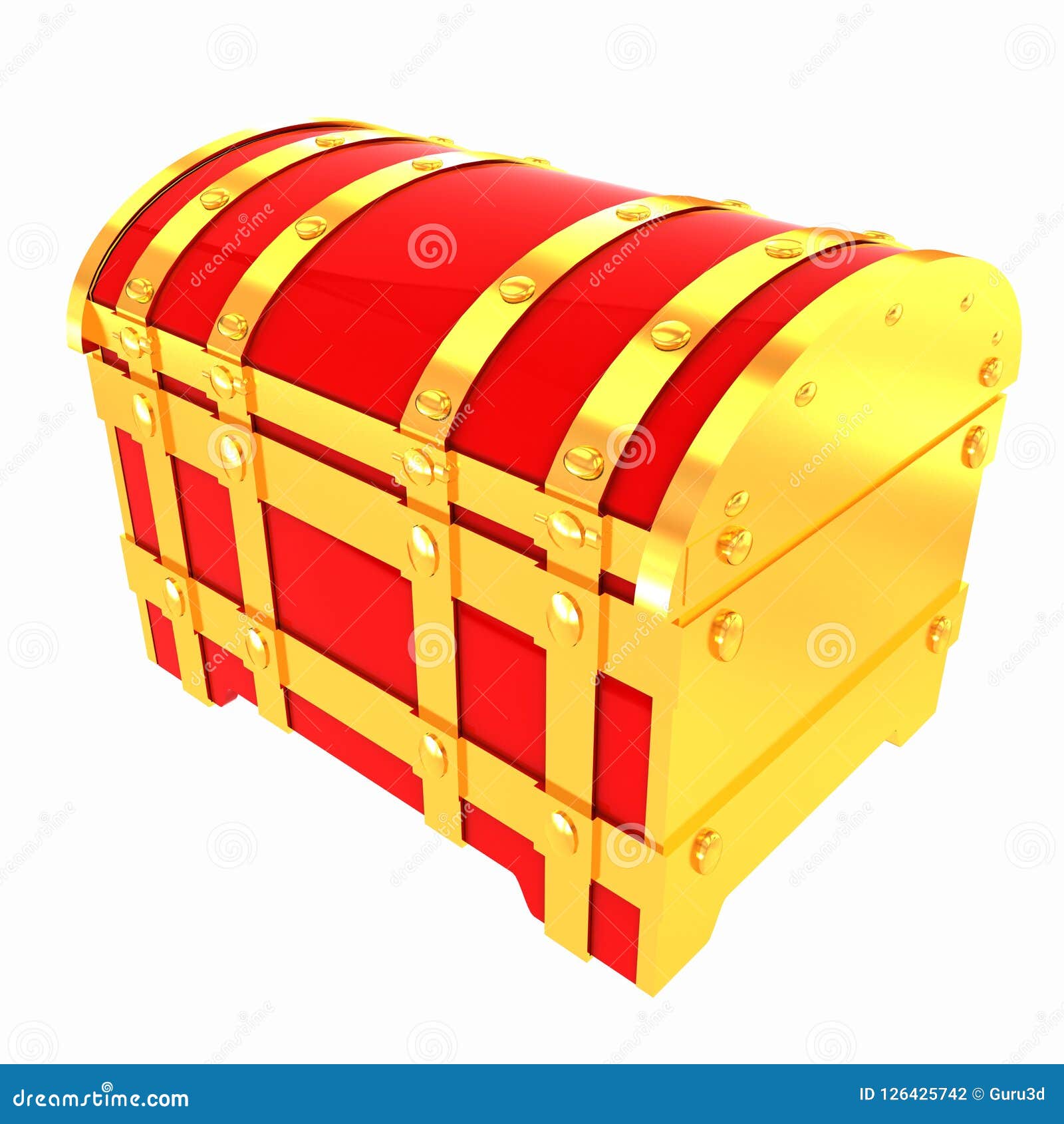 The cartoon chest stock illustration. Illustration of cover - 126425742