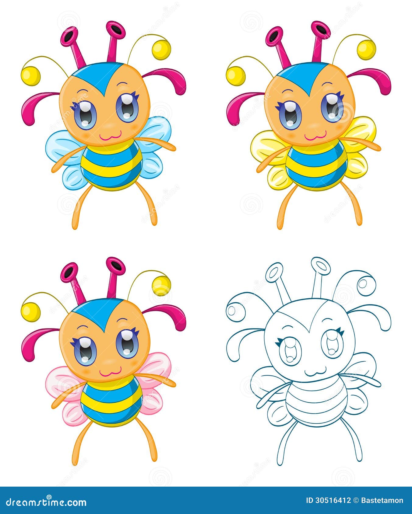 Cartoon Chibi Acorn Vector Illustration Clipart | CartoonDealer.com ...