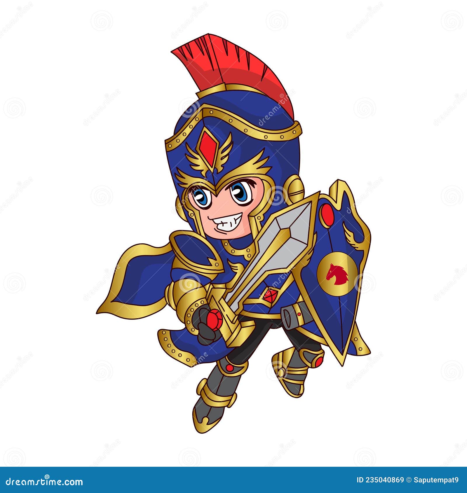 Cartoon Chibi Fantasy Creatures Vector Illustration | CartoonDealer.com ...