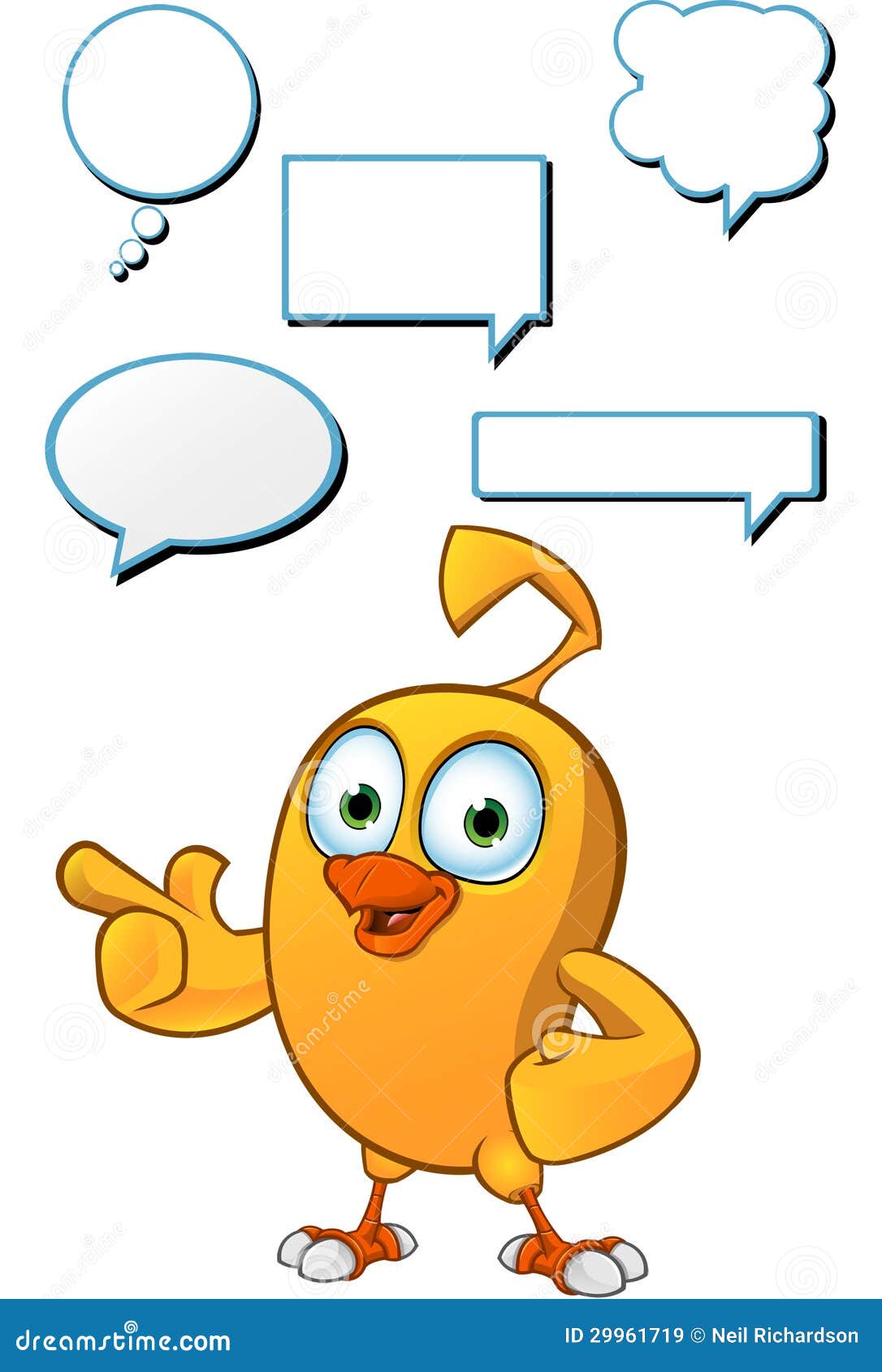 Cartoon Chick Character stock vector. Illustration of animal - 29961719