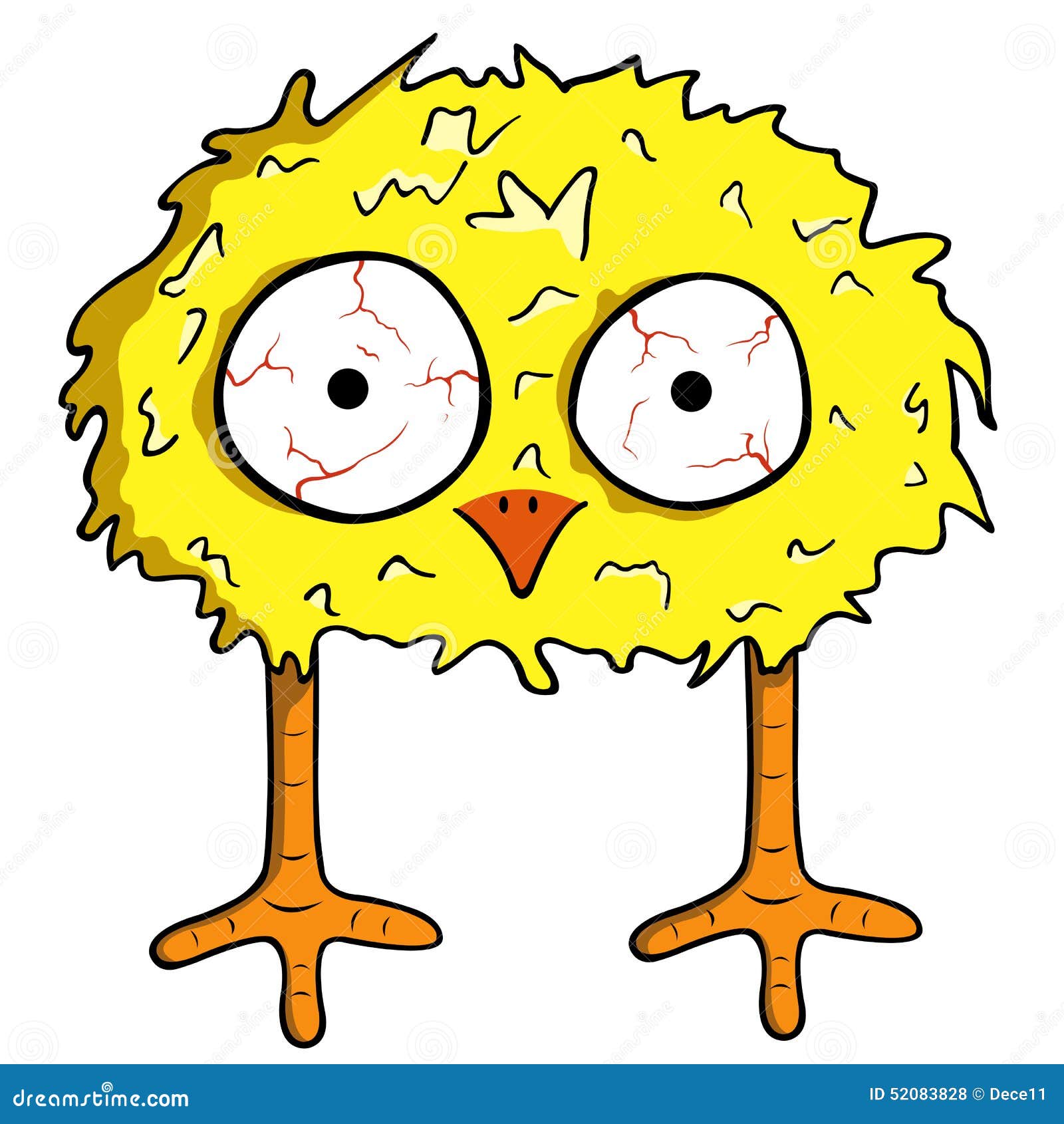 Cartoon chick stock vector. Illustration of isolated - 52083828