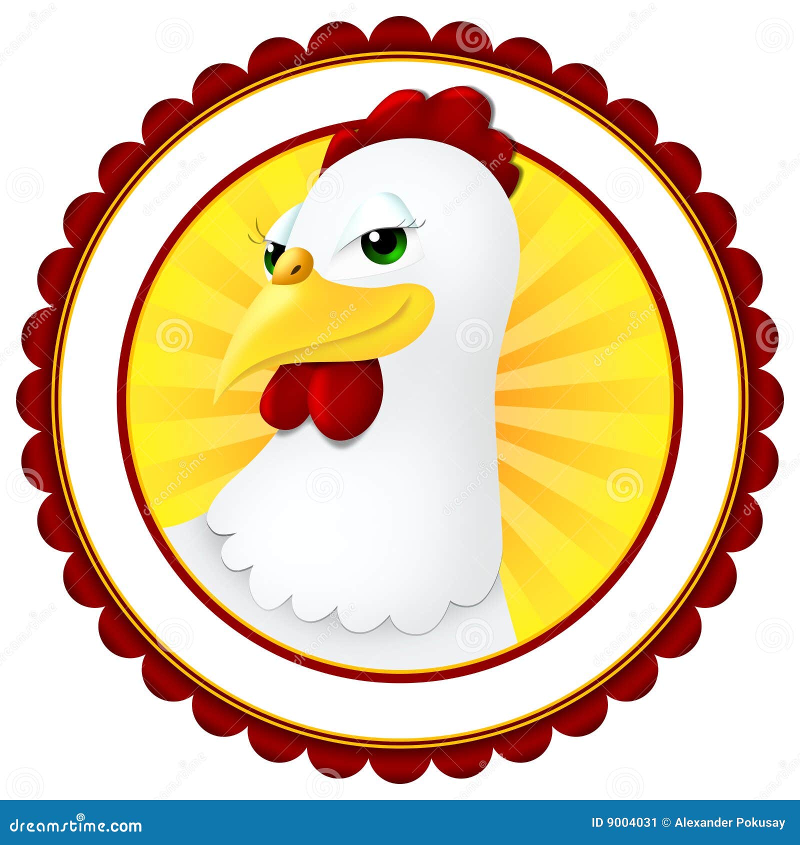 Cartoon chicken stock illustration. Illustration of cartoon - 9004031