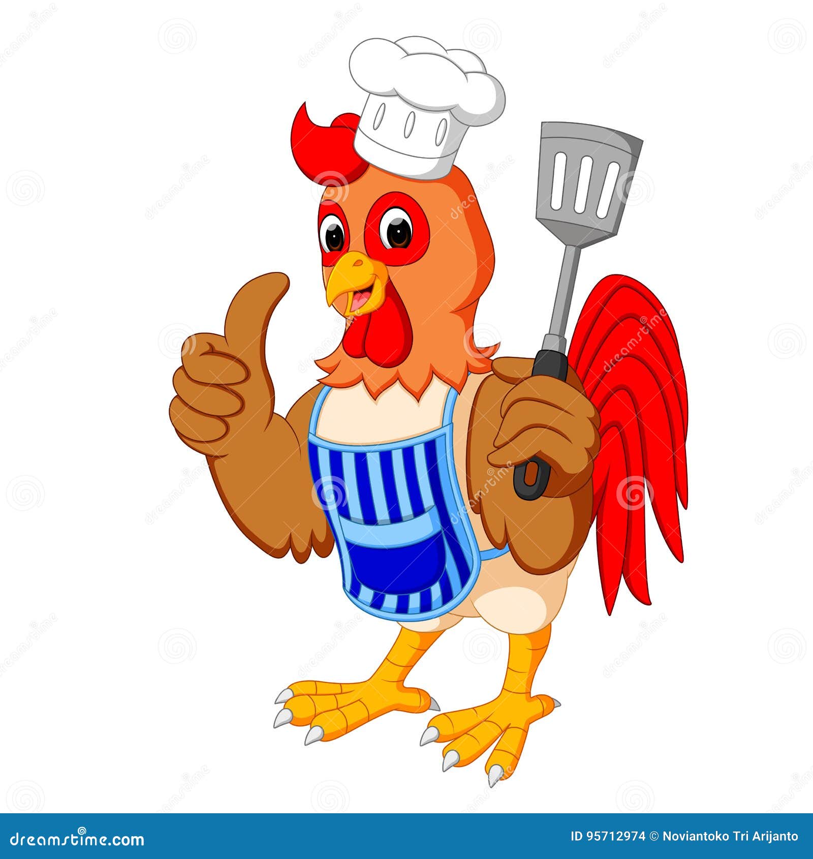 Chicken Chef Cartoon Character Trowing A Dough Pizza To The Air. Vector ...