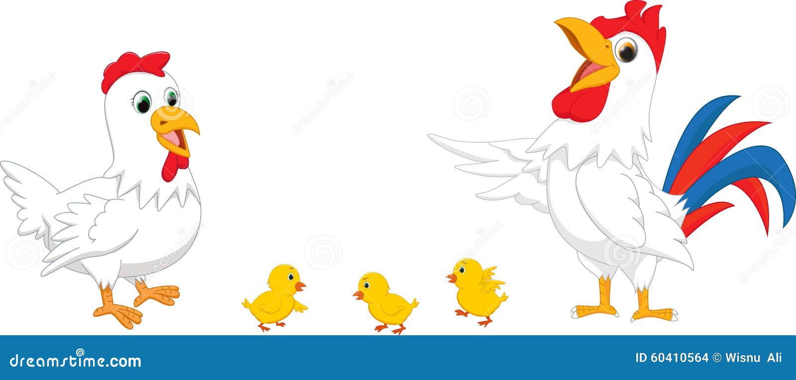 Cartoon chicken family stock vector. Illustration of farm - 60410564