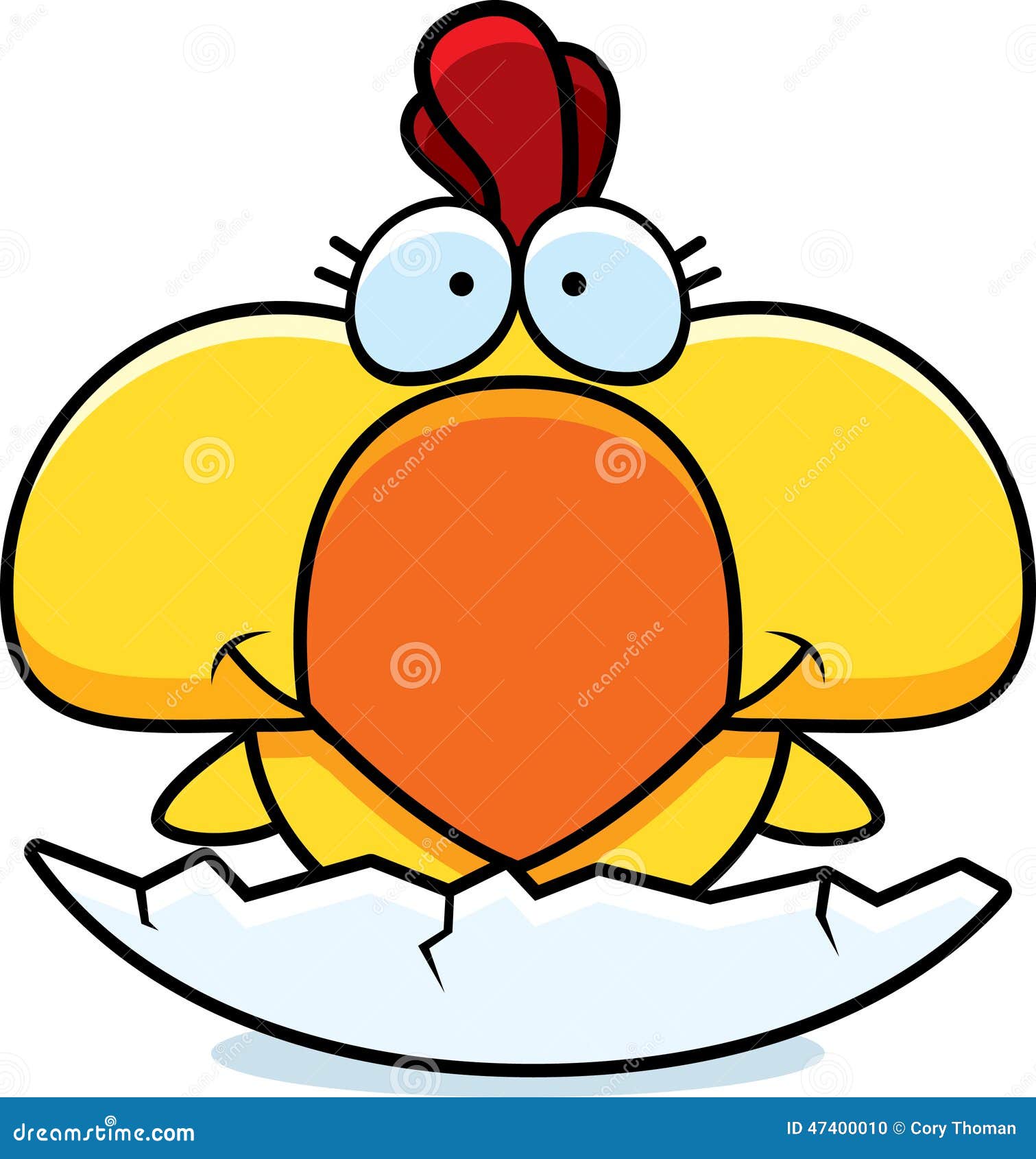 Cartoon Chicken Hatch stock vector. Illustration of vector - 47400010