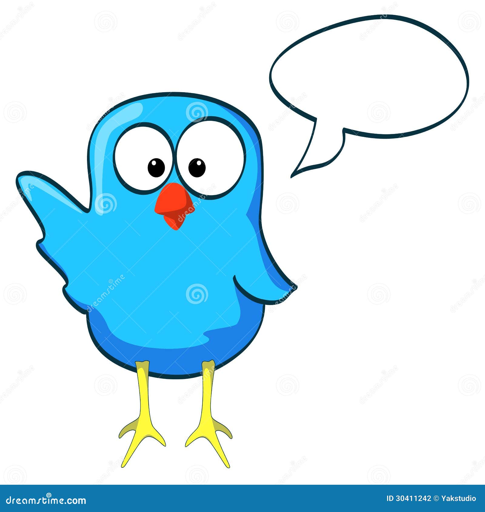 Cartoon chicken wave blue stock vector. Illustration of celebrate ...