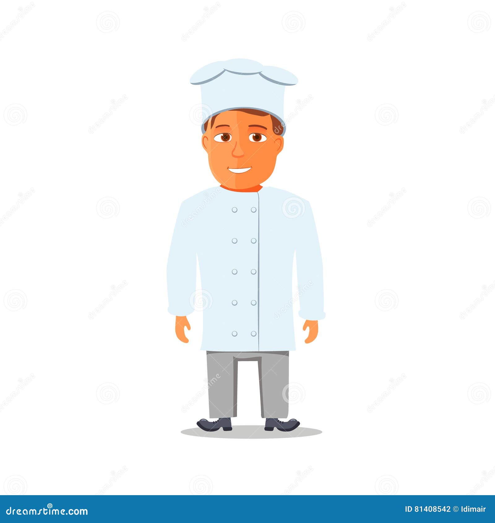 Cartoon Chief Cook Character Isolated. Vector Stock Vector ...