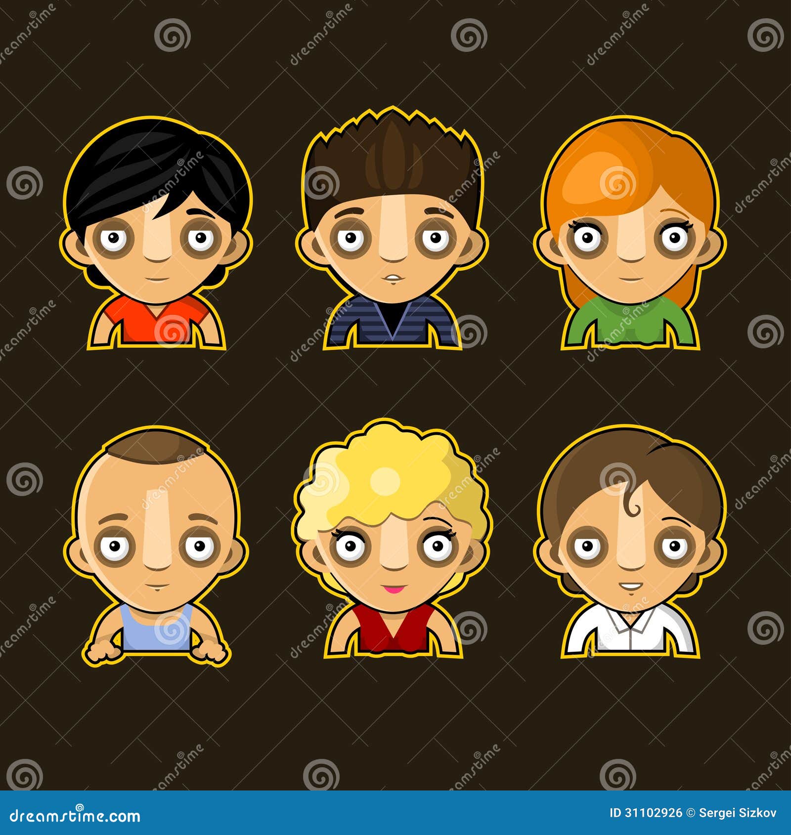 Child Face Constructor Vector Kids Character Of Girl Or Boy Avatar ...