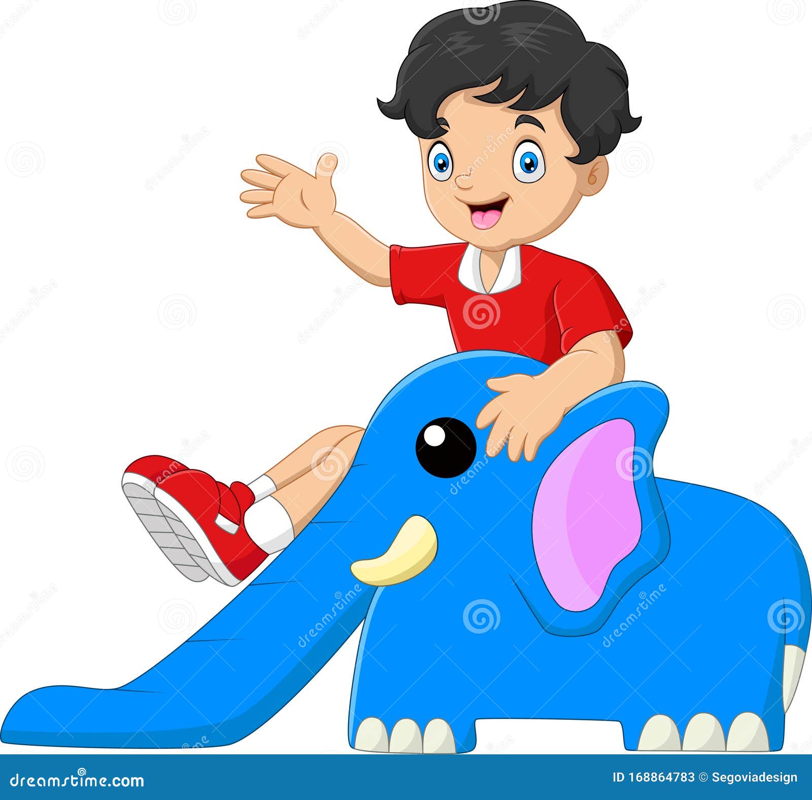 Cartoon Children Having Fun in the Playground Stock Vector ...