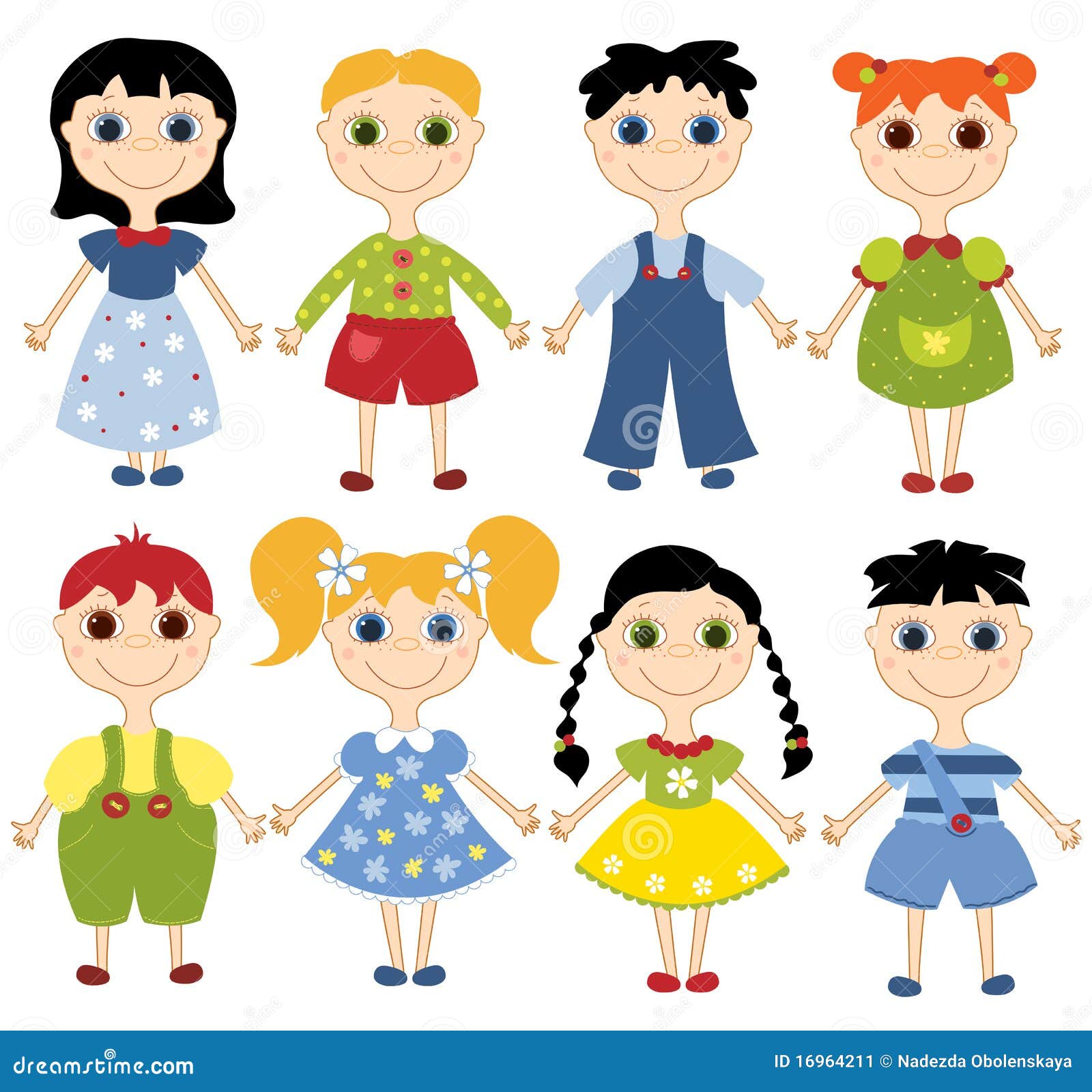 Cartoon Children Set. Stock Image - Image: 16964211