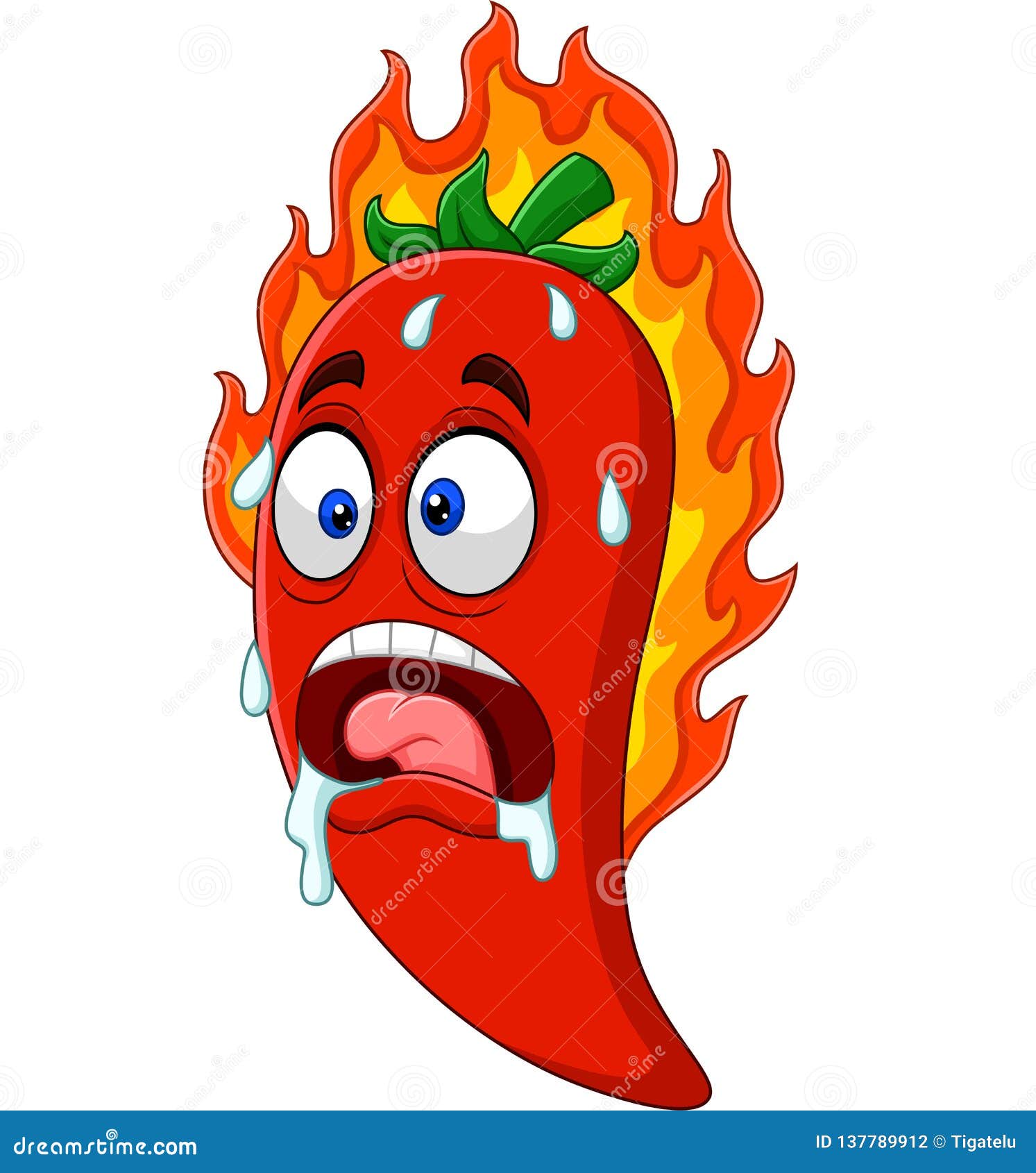 Cartoon chili pepper stock vector. Illustration of comic - 137789912