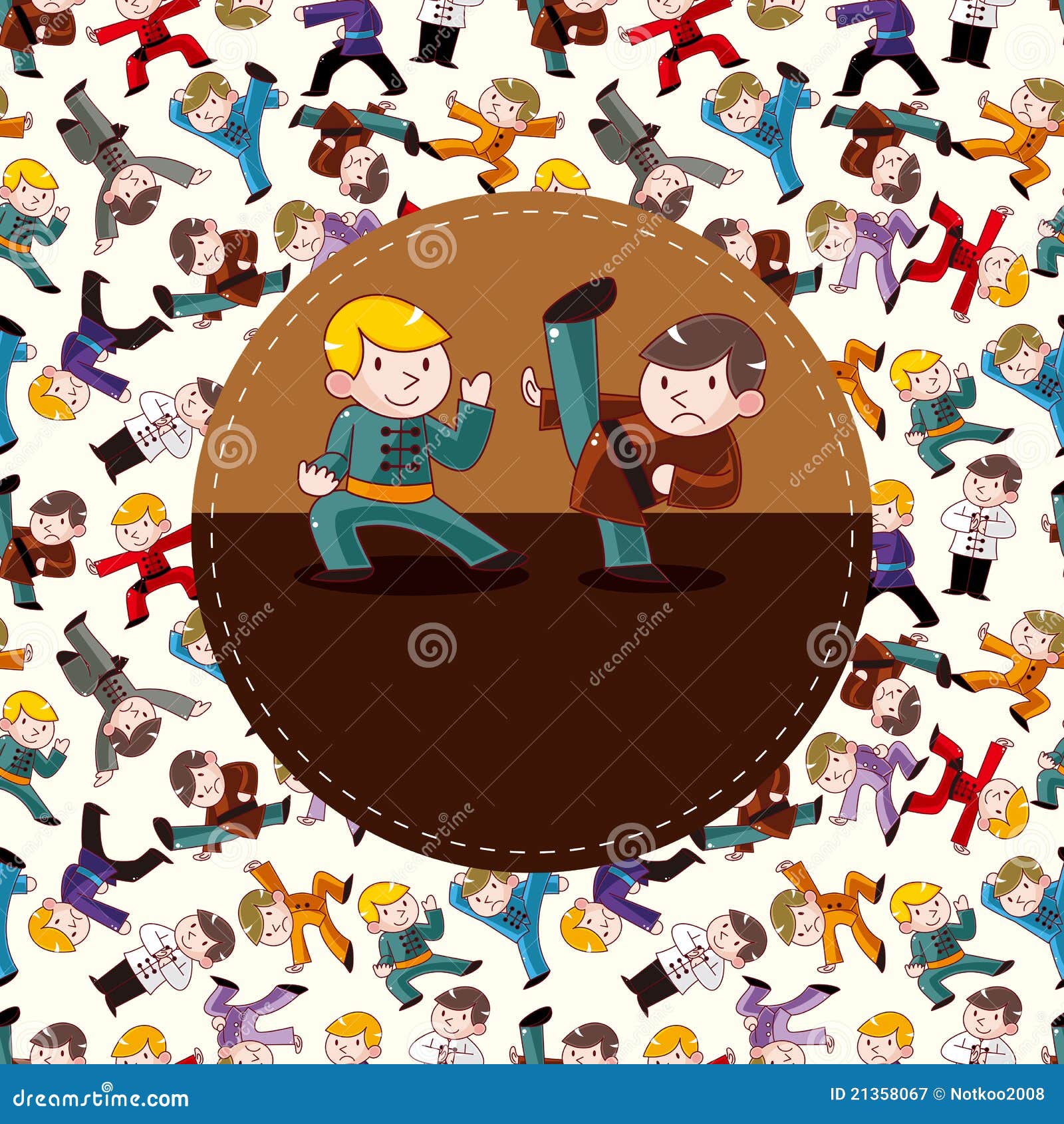 Cartoon Wushu Girl With Glaive Vector Illustration | CartoonDealer.com ...