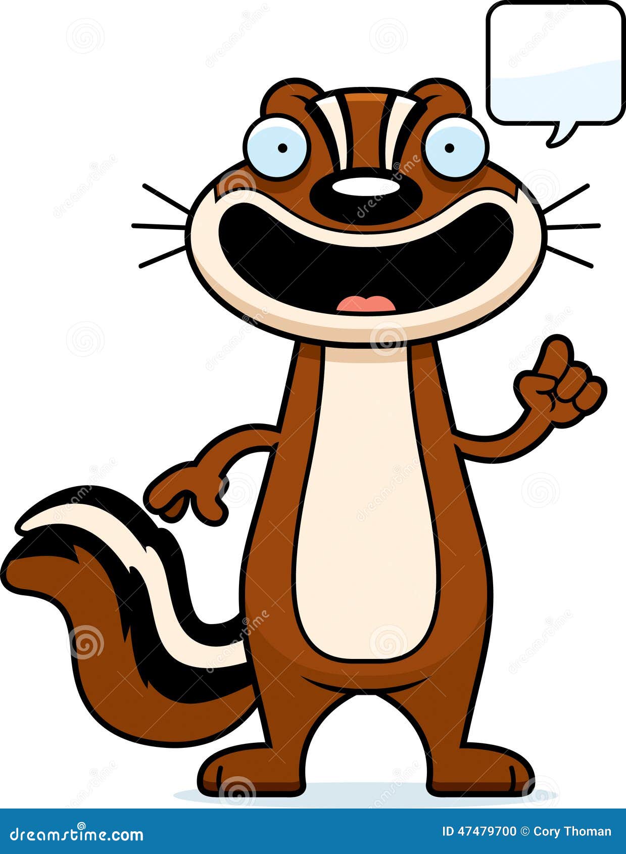 Cartoon Chipmunk Talking stock vector. Illustration of clipart - 47479700