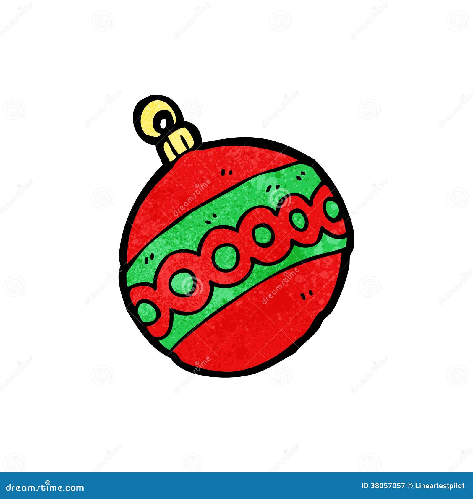 Cartoon christmas bauble stock vector. Illustration of artwork - 38057057