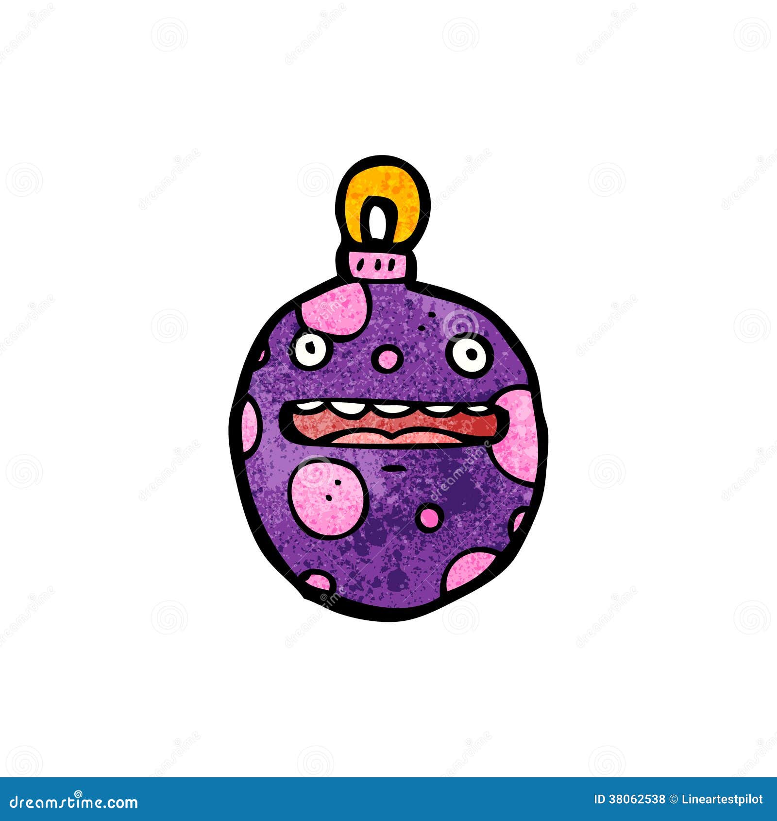 Cartoon christmas bauble stock vector. Illustration of artwork - 38062538