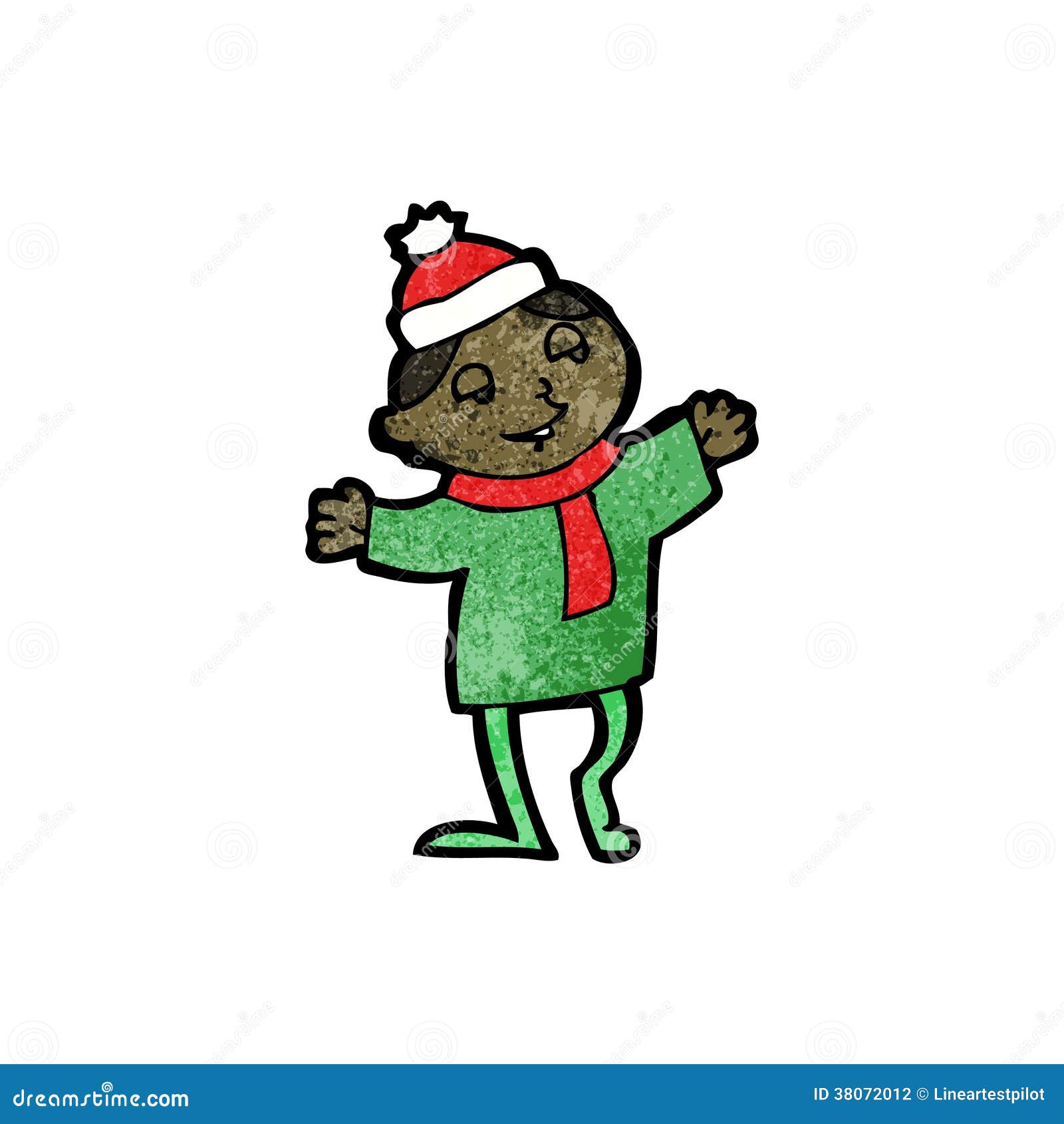Cartoon christmas imp stock vector. Illustration of christmas - 38072012
