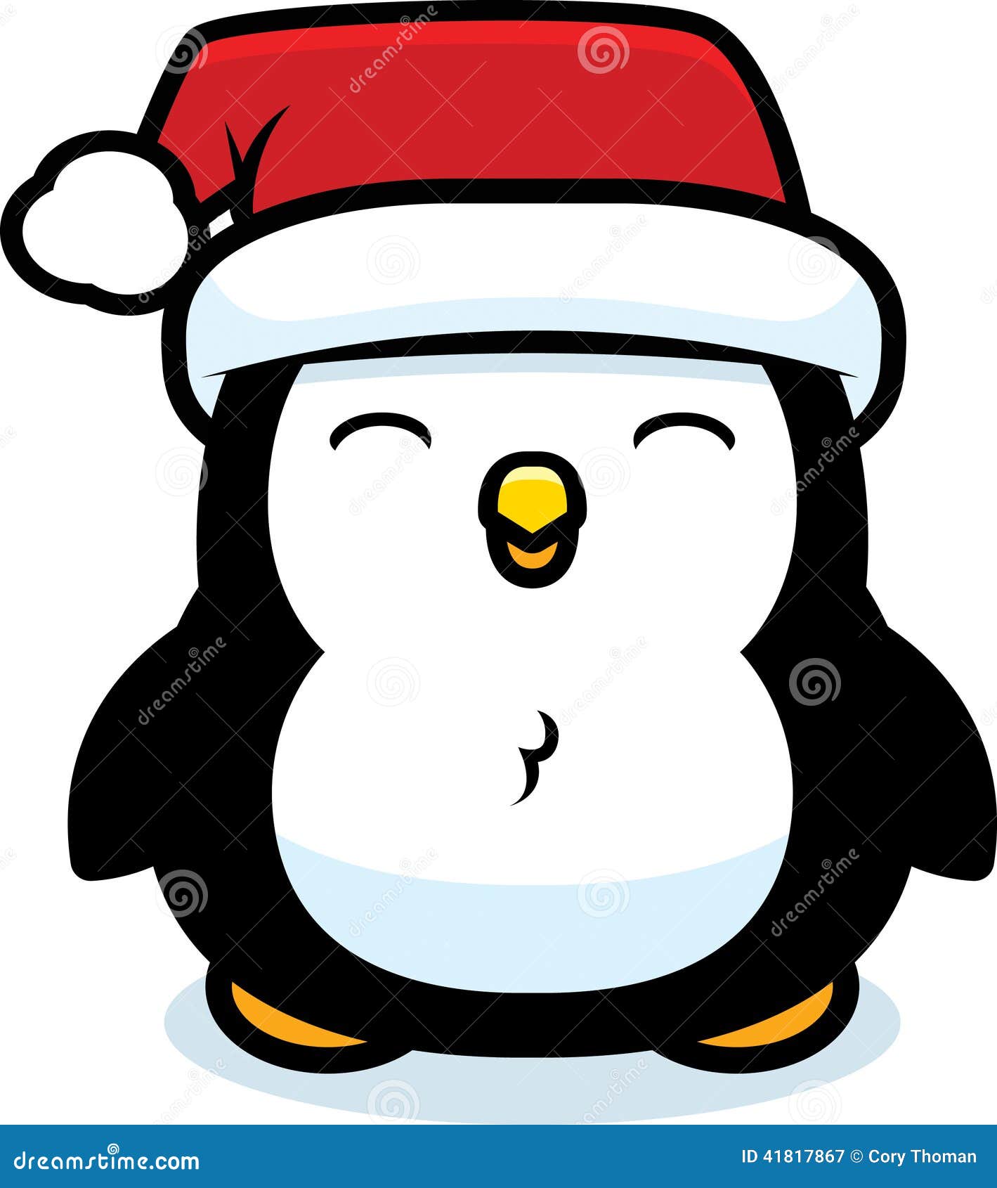 Cartoon Christmas Penguin stock vector. Illustration of small - 41817867 Cartoon Christmas Penguin stock vector. Illustration of small - 41817867
