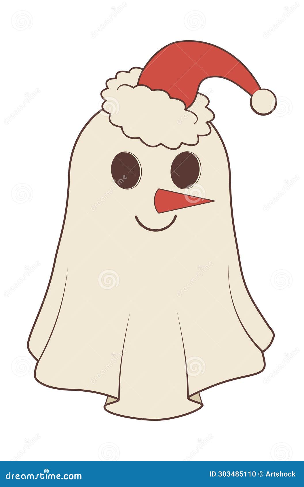 Cartoon Christmas spirit stock illustration. Illustration of character ...