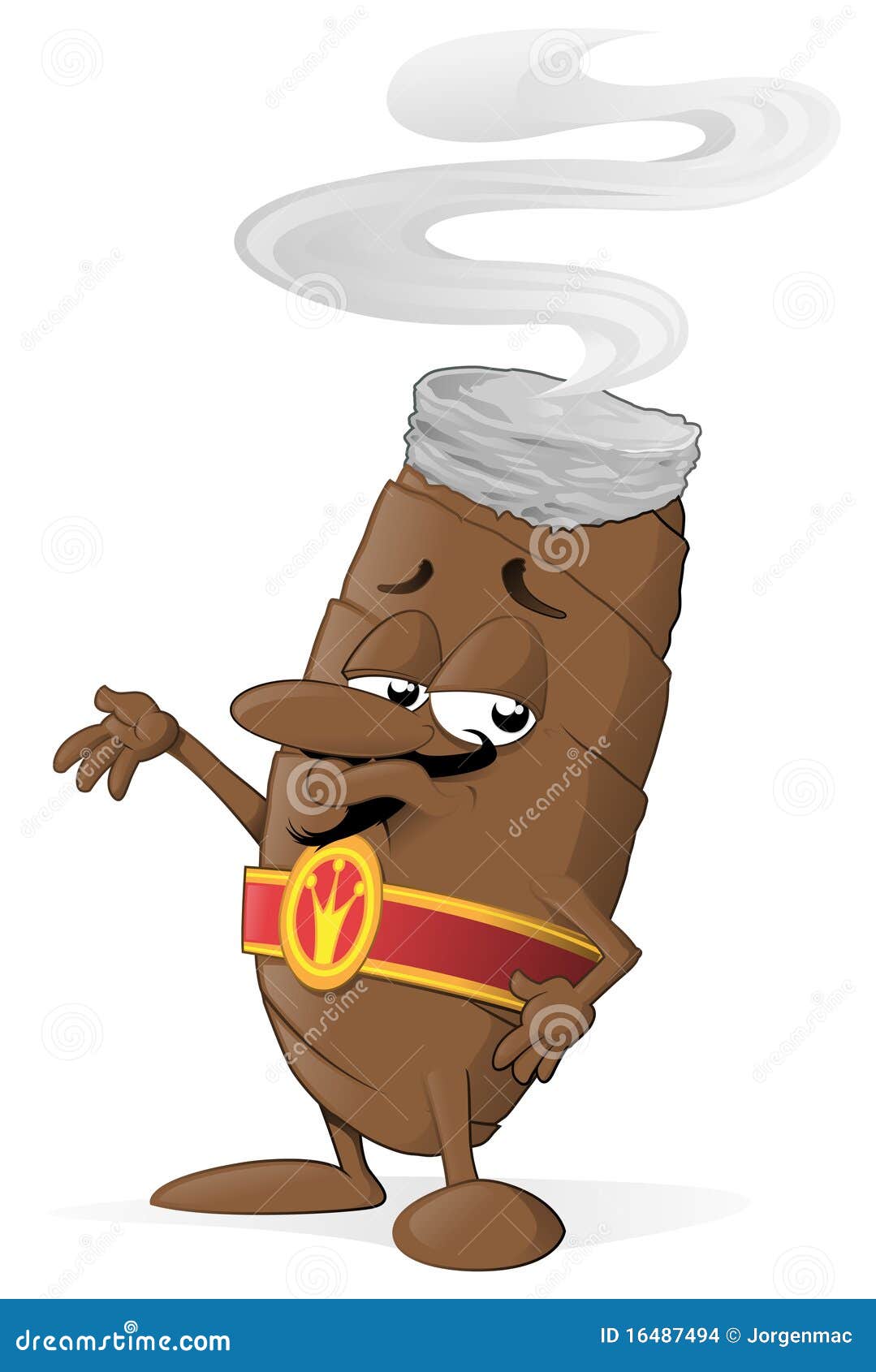 Cartoon cigar character stock vector. Illustration of smoker - 16487494