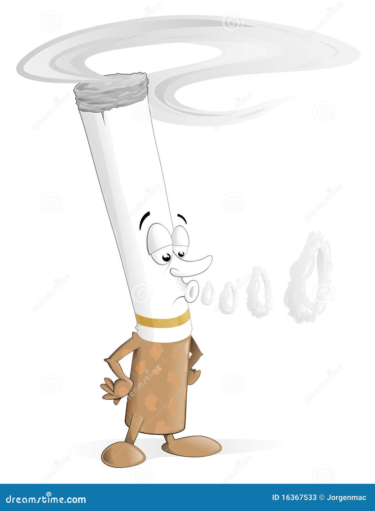 Cartoon Man With Cigarette Royalty-Free Stock Photo | CartoonDealer.com ...