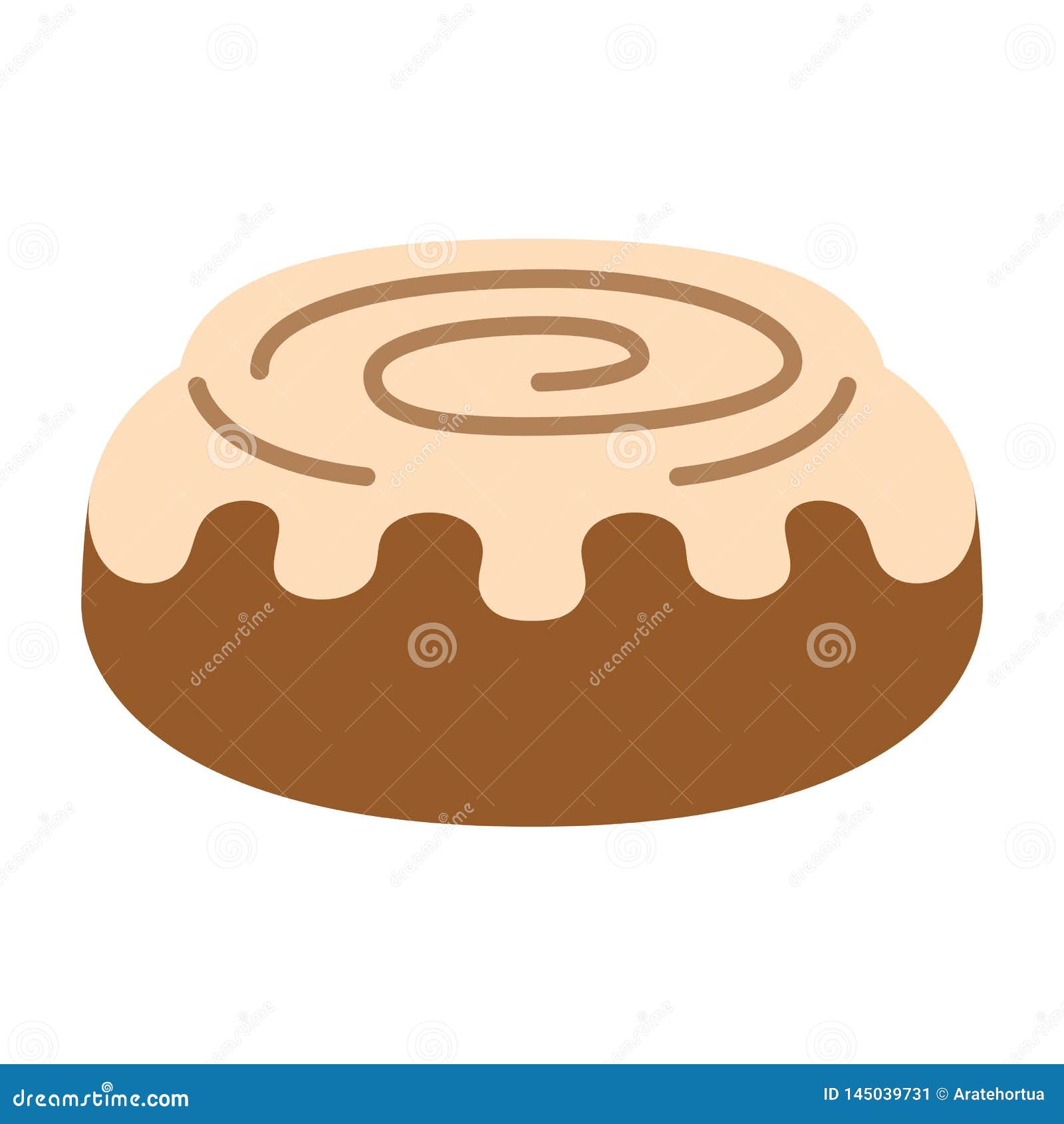 Cartoon Cinnamon Icon Isolated on White Background Stock Vector ...