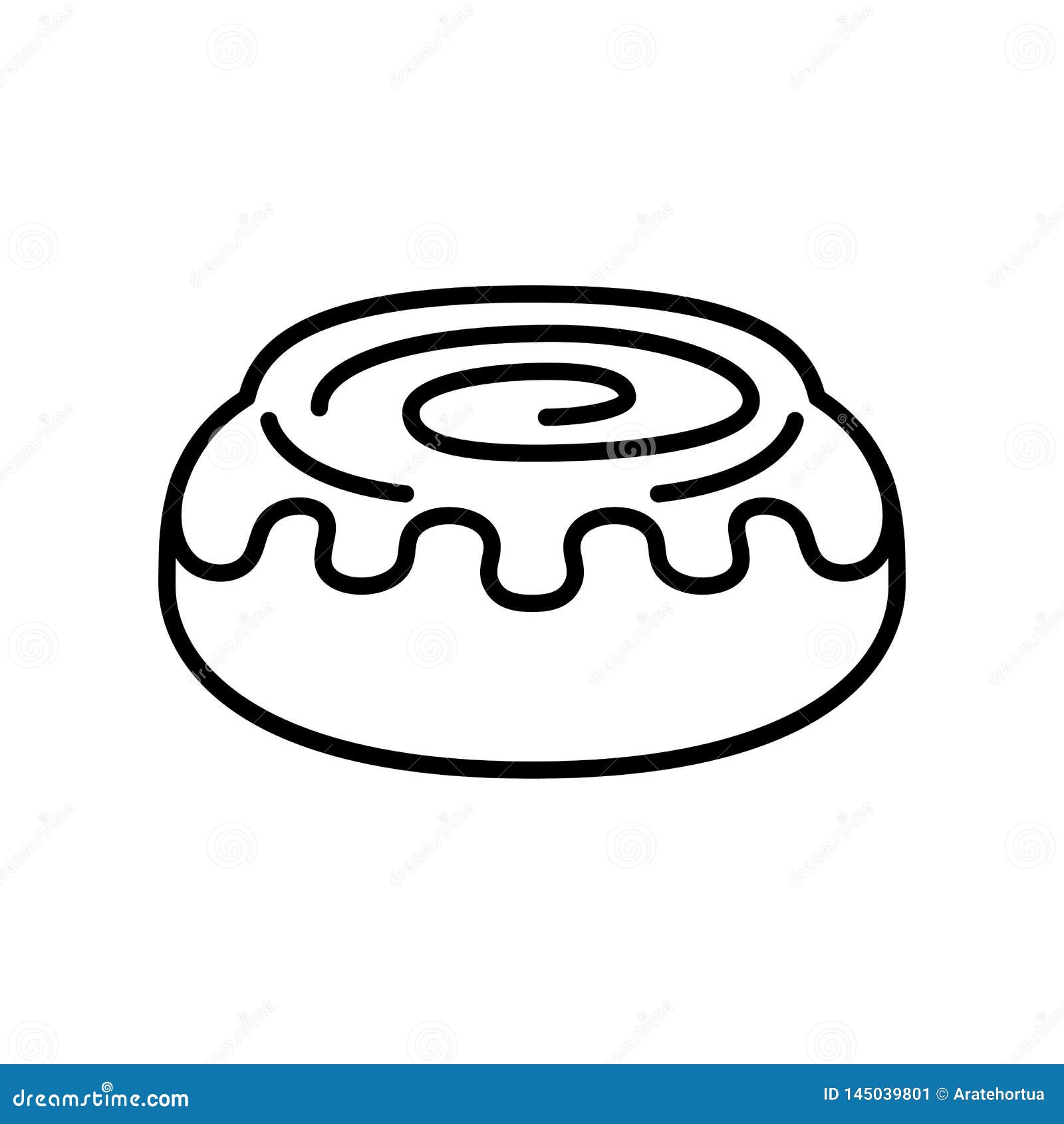 Cartoon Cinnamon Icon Isolated on White Background Stock Vector ...